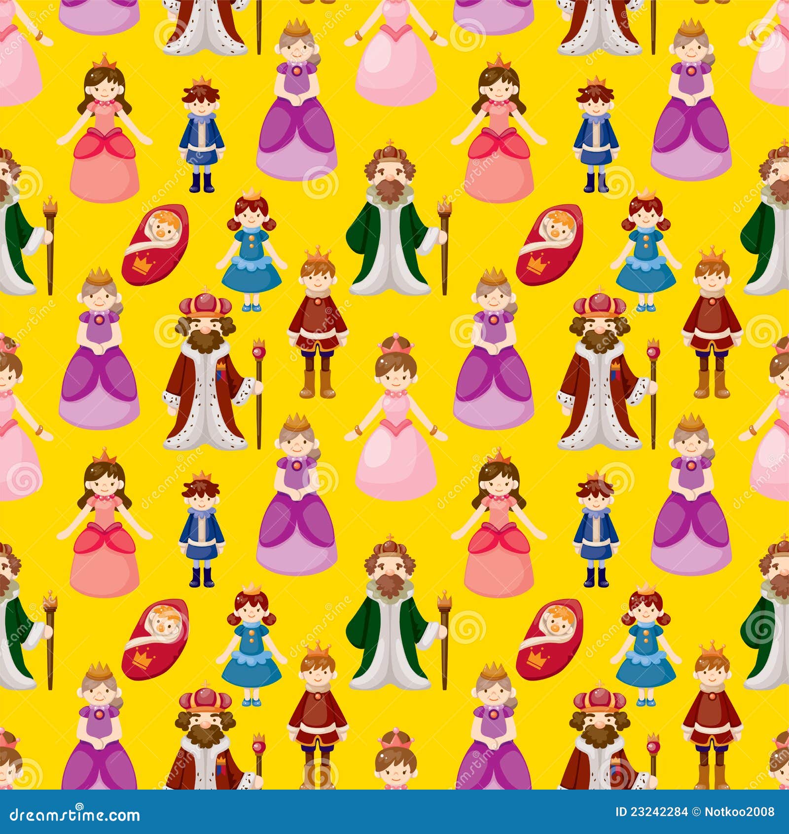 Royal People In Castle Scene. Queen In Crown And Dress Walking, Hangman ...