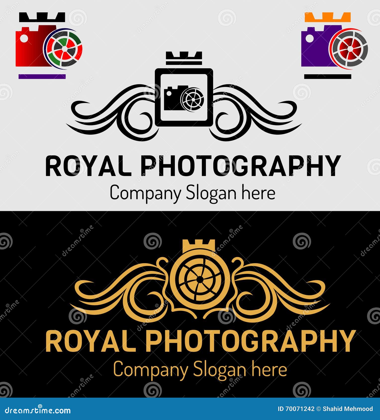 Royal Photography Logos stock vector. Illustration of element - 70071242