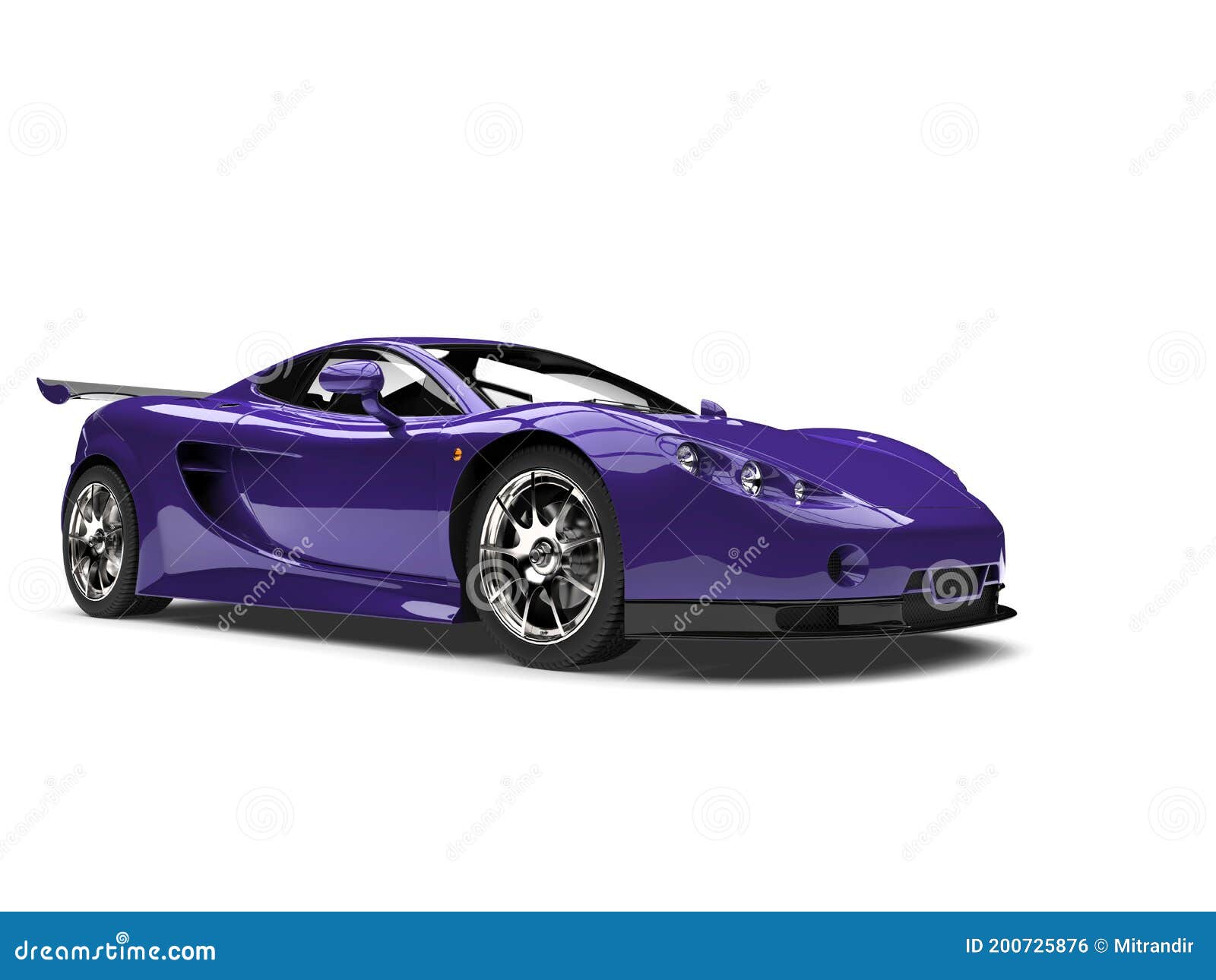 Royal Purple Modern Fast Super Car Stock Illustration - Illustration of ...