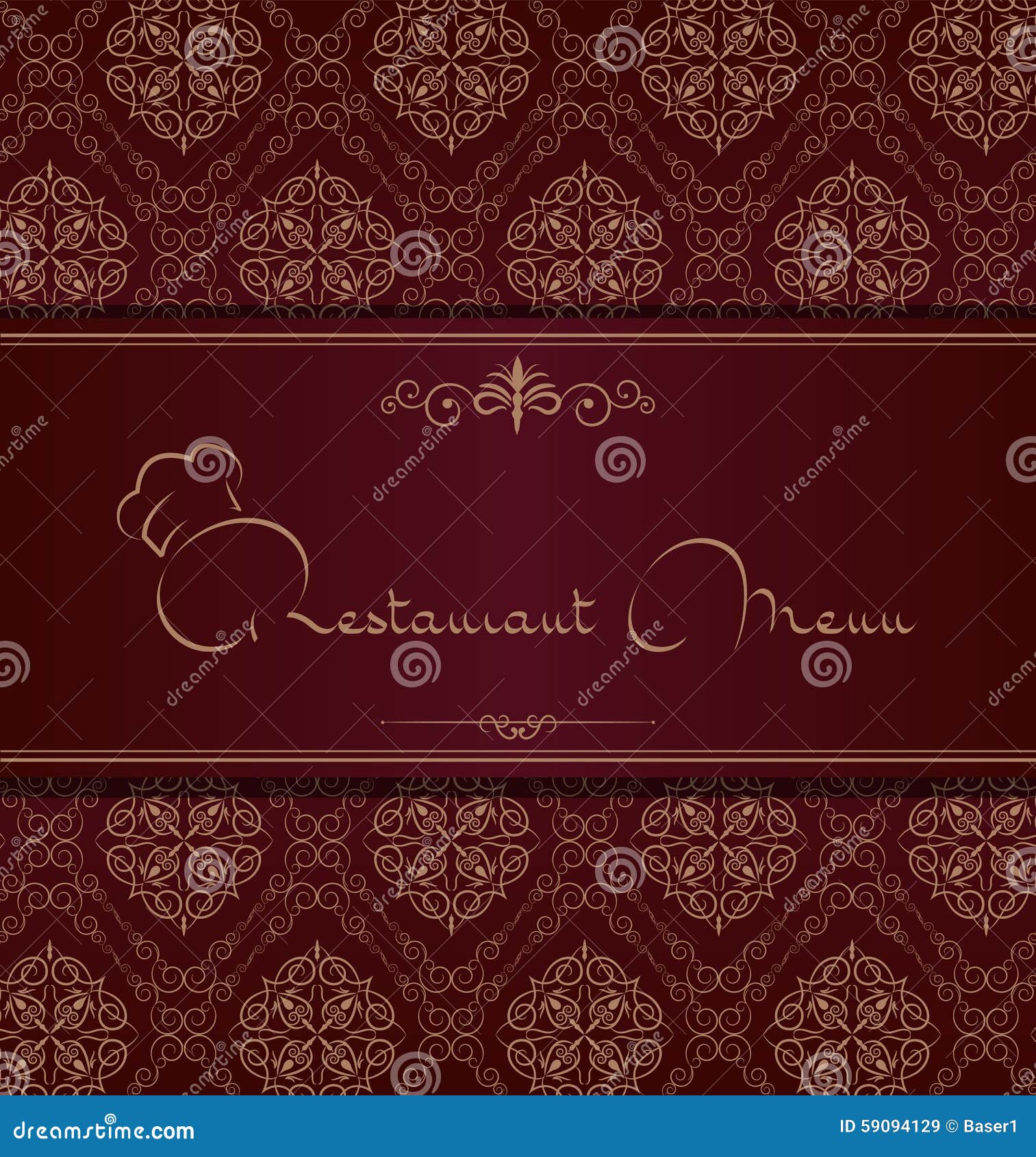 Royal Restaurant Menu Cover Stock Vector - Illustration of ...