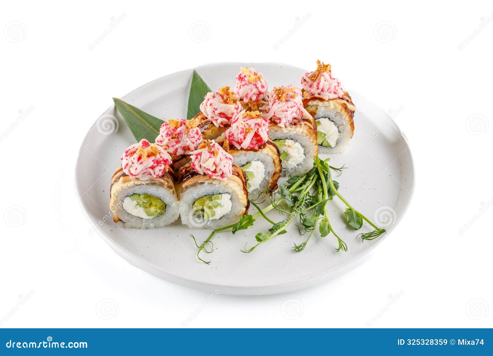 Royal Roll Studio Shooting on a White Background 1 Stock Image - Image ...