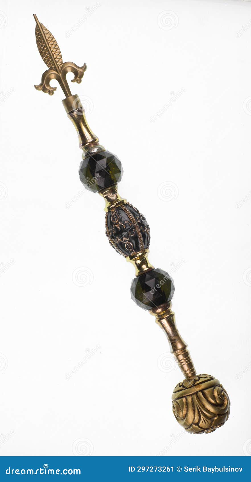 Royal Scepter Isolated on White Stock Image - Image of symbol, scepter ...