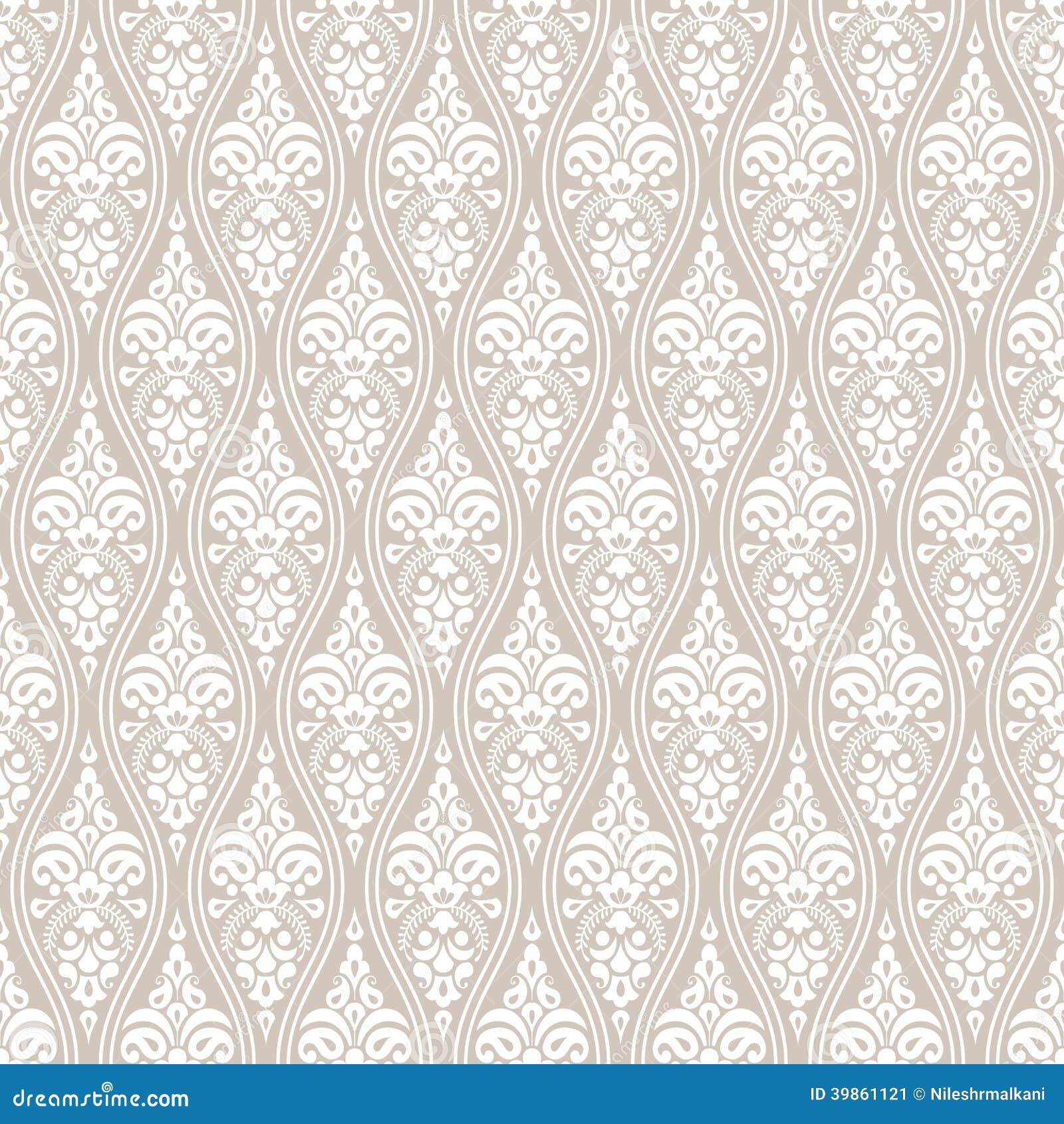 Royal Seamless Floral Wallpaper Stock Vector - Illustration of gold ...