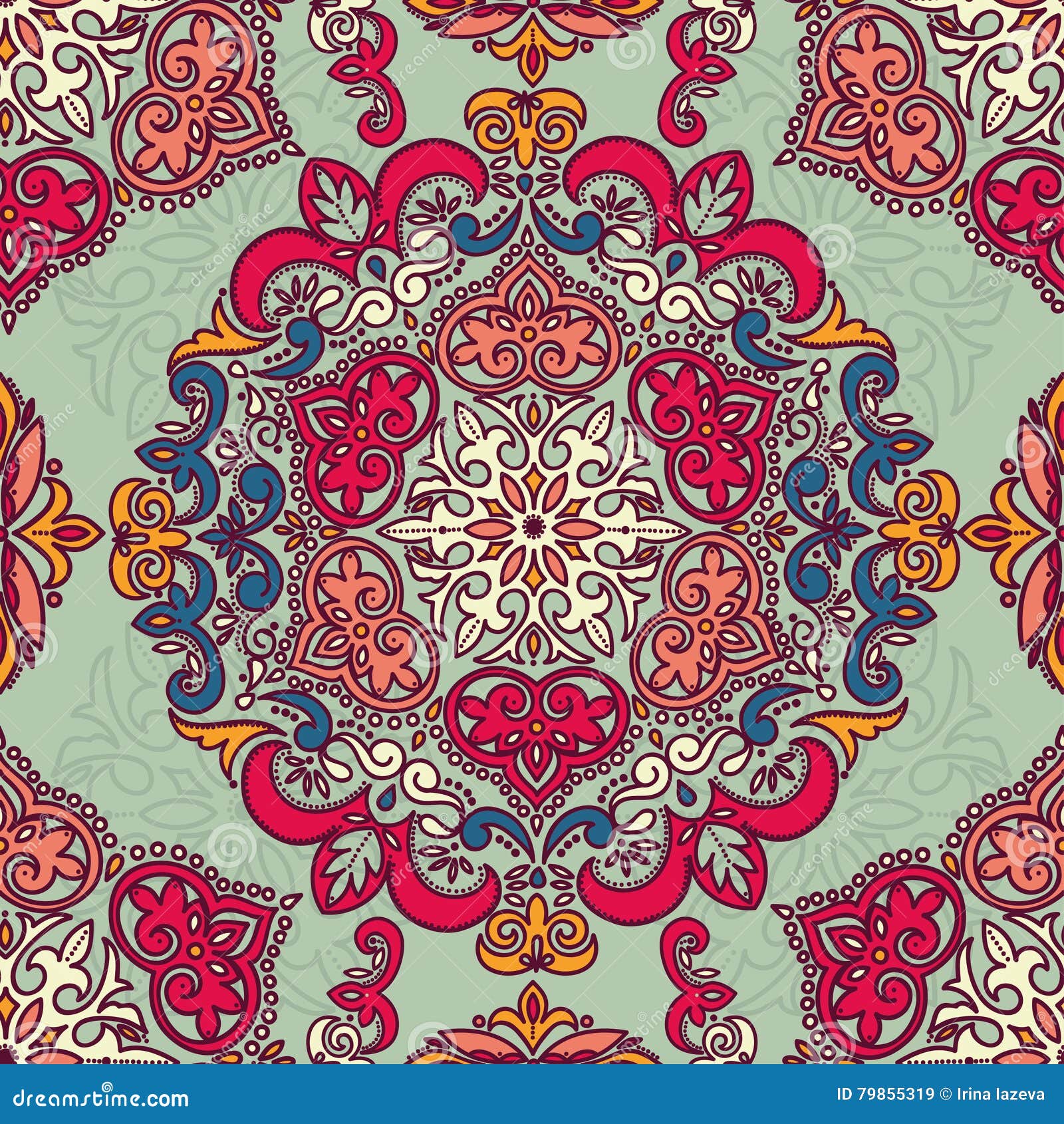 Royal Seamless Pattern in Victorian Style Stock Vector - Illustration ...