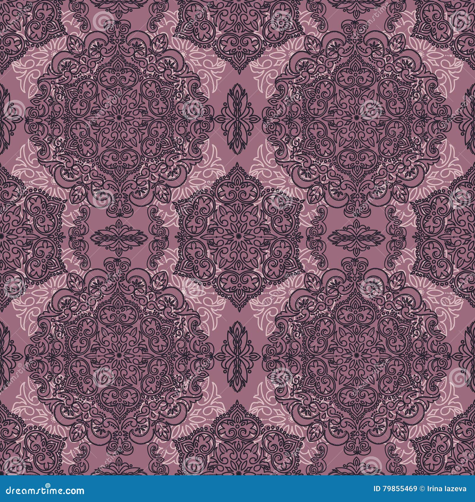 Royal Seamless Pattern in Victorian Style Stock Vector - Illustration ...