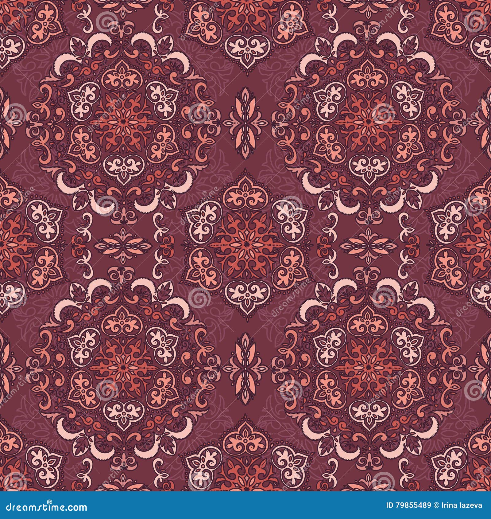 Royal Seamless Pattern in Victorian Style Stock Vector - Illustration ...