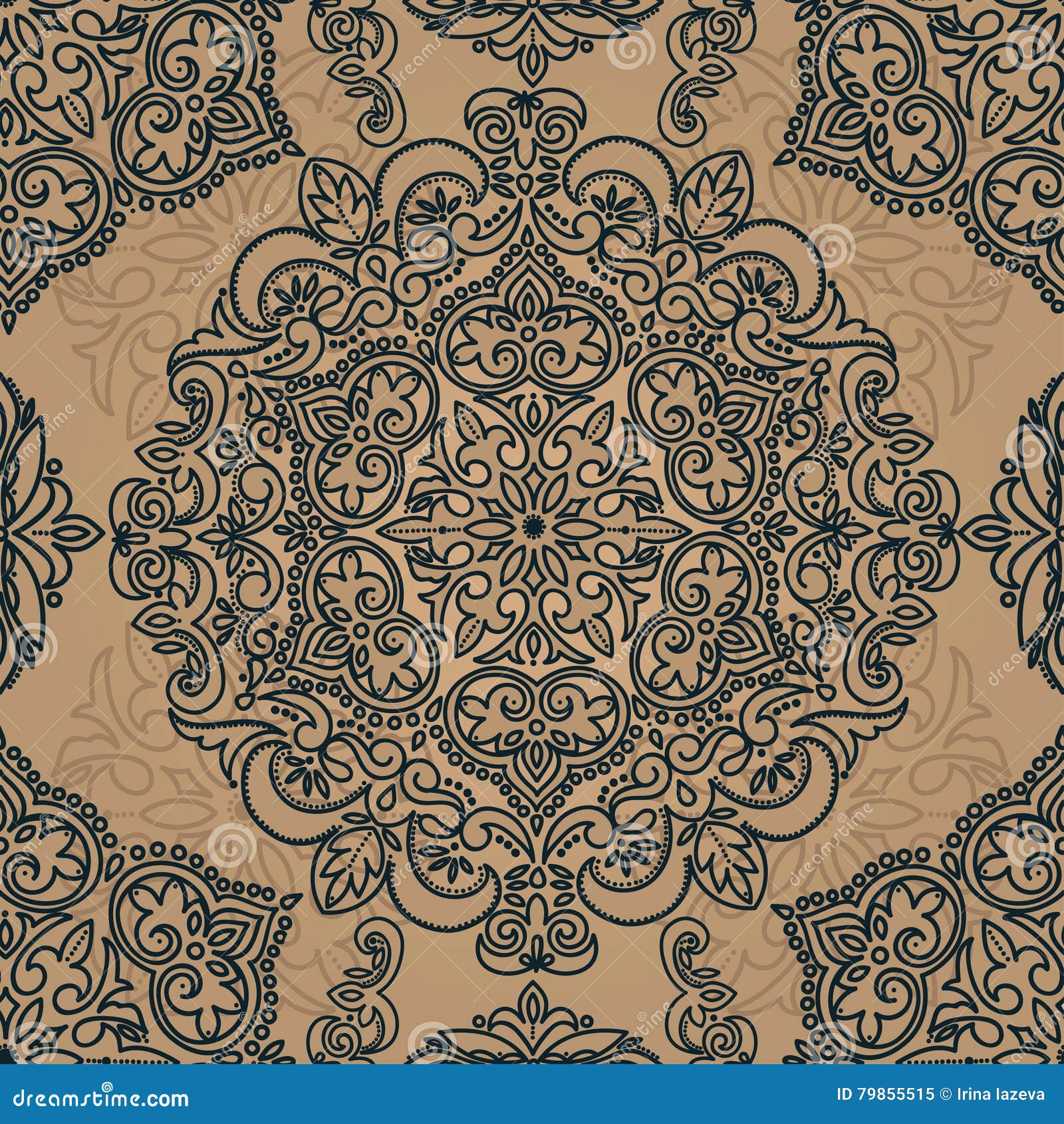 Royal Seamless Pattern in Victorian Style Stock Vector - Illustration ...