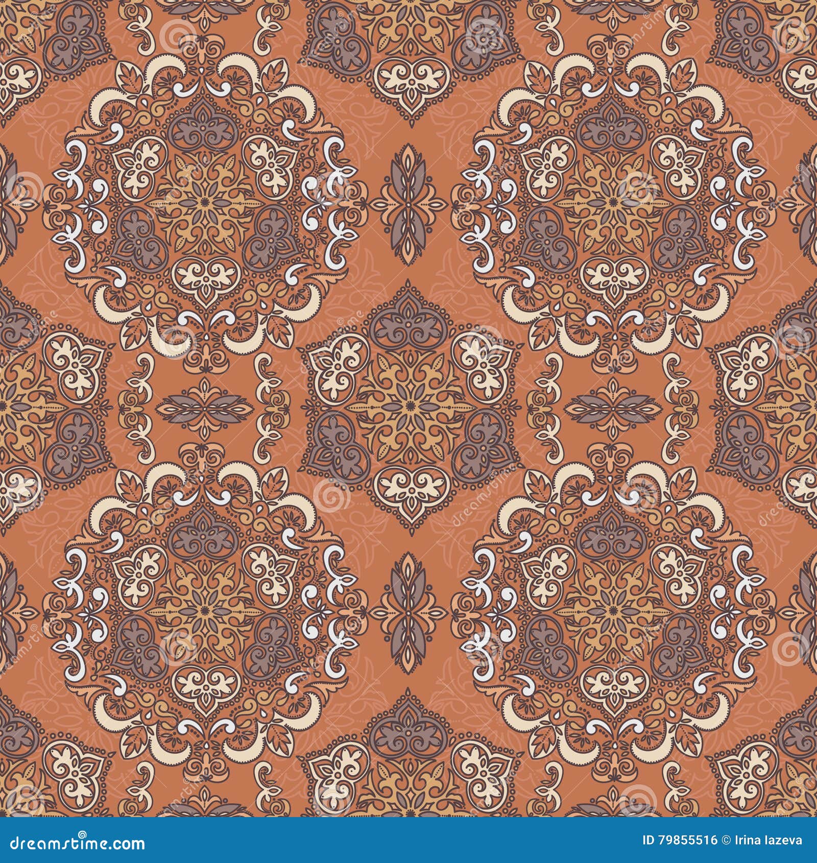 Royal Seamless Pattern in Victorian Style Stock Vector - Illustration ...