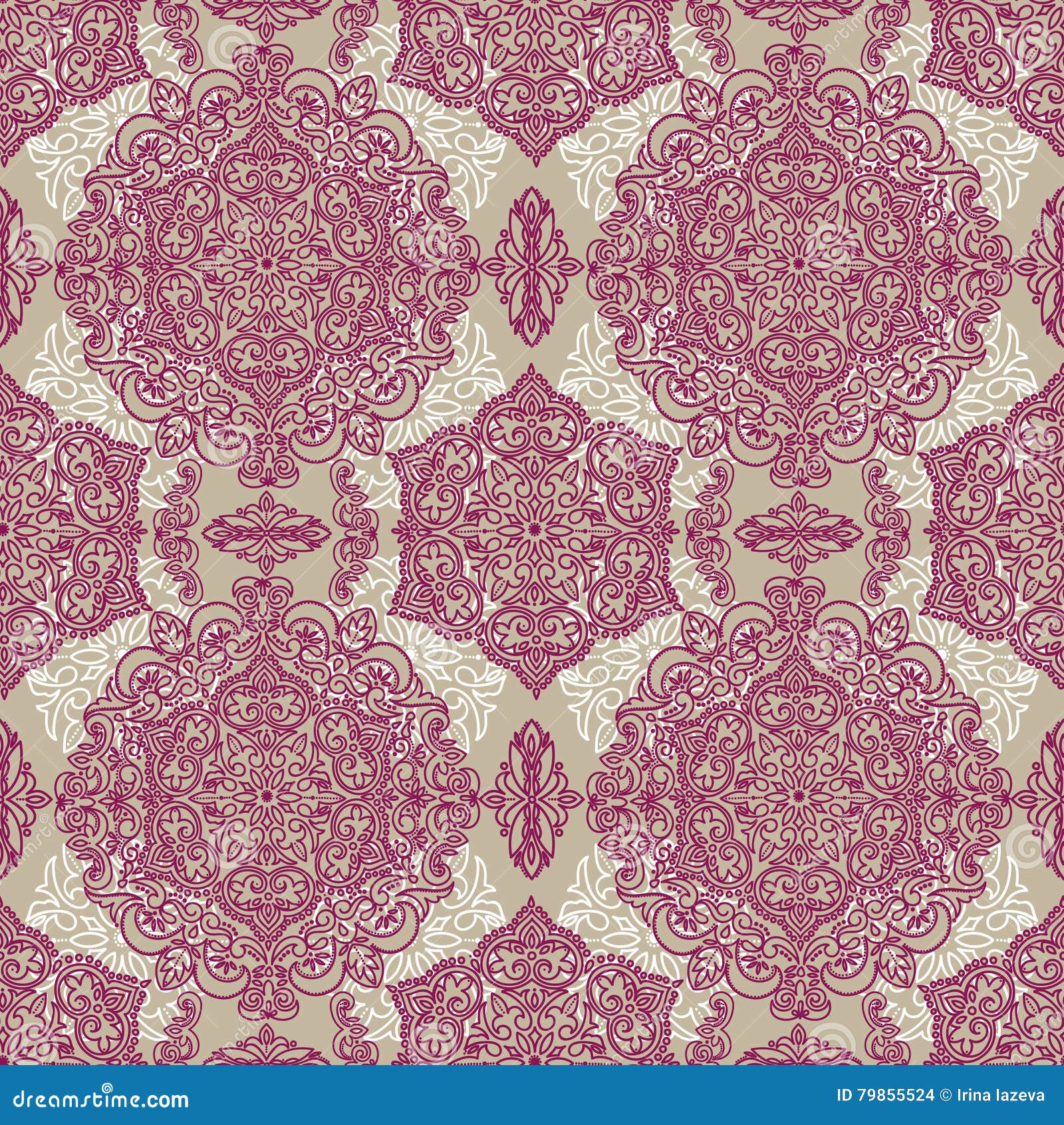 Royal Seamless Pattern in Victorian Style Stock Vector - Illustration ...