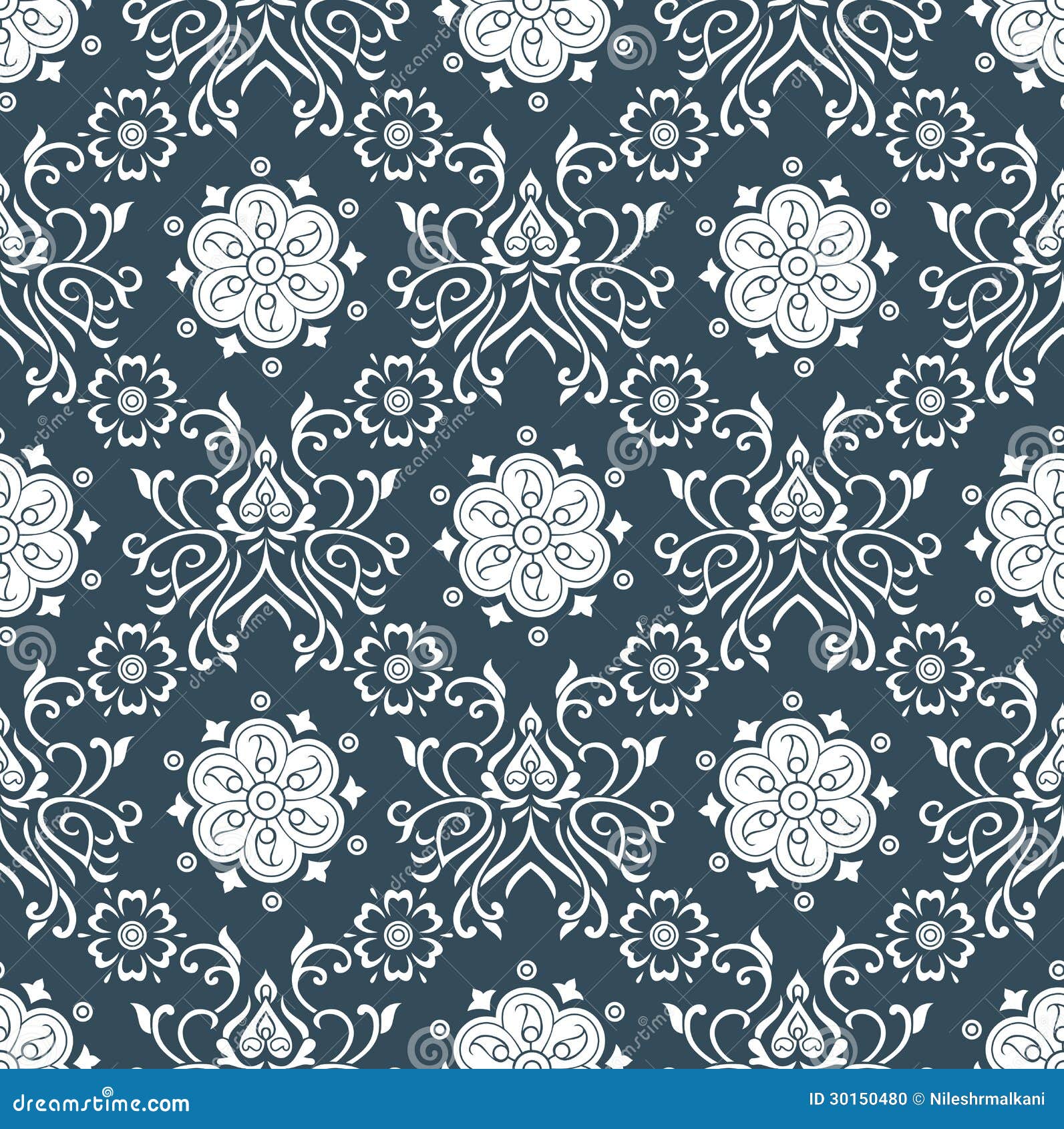 Royal Seamless Wallpaper Design Stock Vector - Illustration of abstract ...