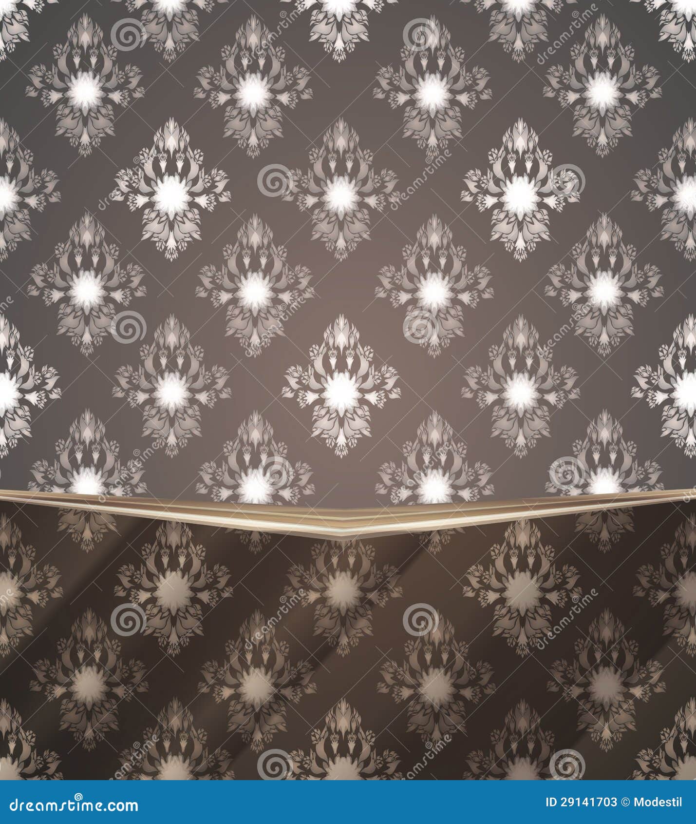 Royal Seamless Wallpaper stock illustration. Illustration of element ...