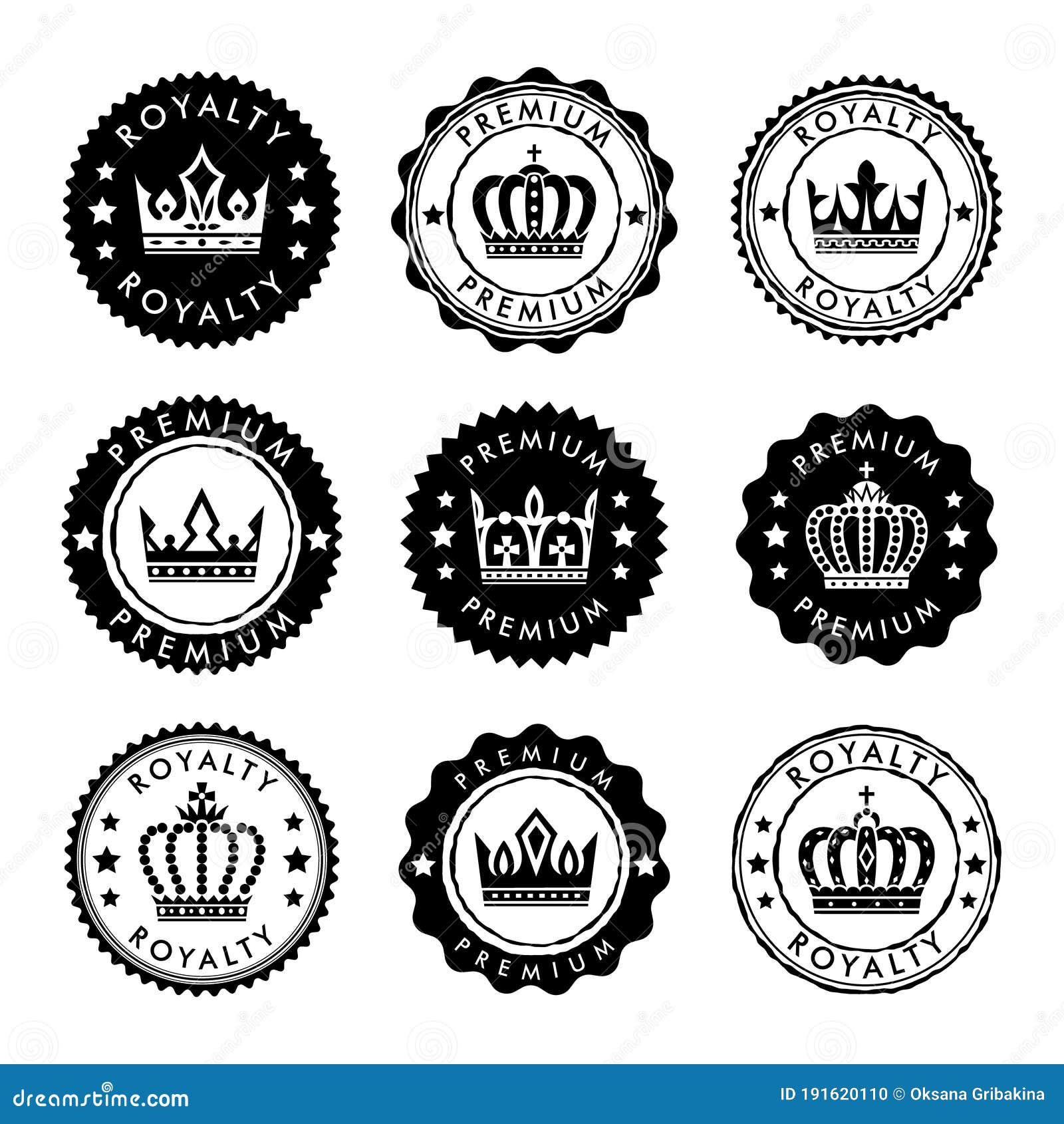 Circle Stamp Vector