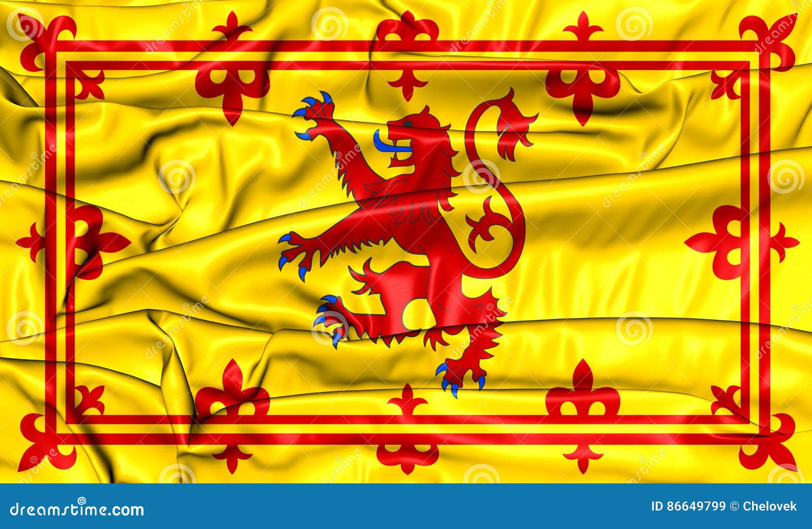 Royal Standard of Scotland. Stock Illustration - Illustration of ...