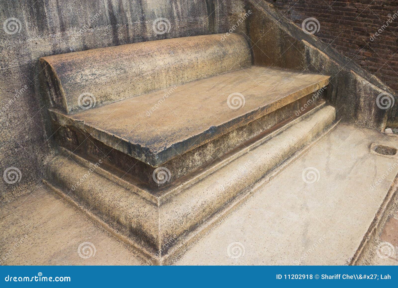 Royal Stone Throne at Sigiriya, Sri Lanka Stock Photo - Image of unesco ...
