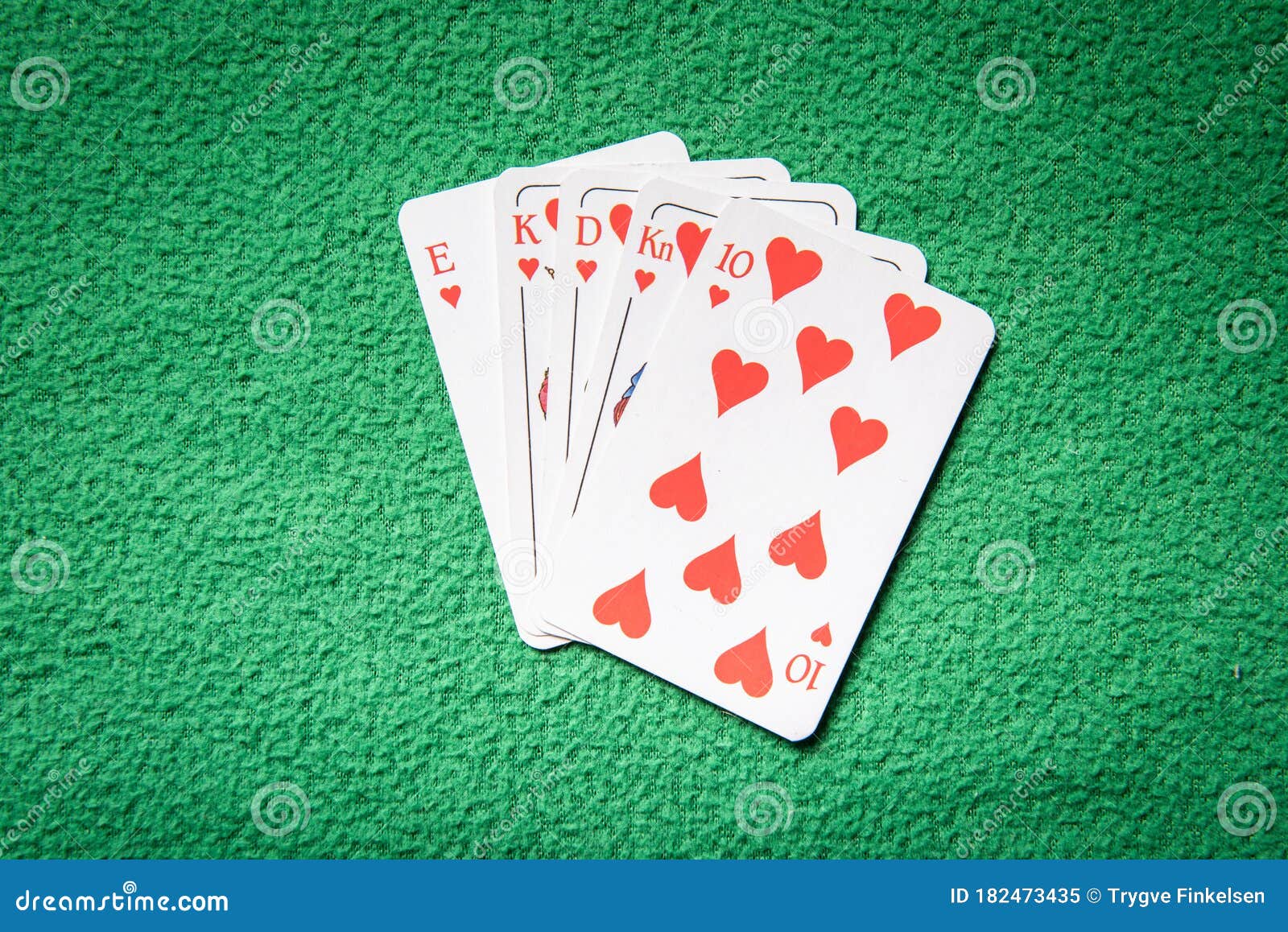 Royal Straight flush stock image. Image of money, hand - 182473435
