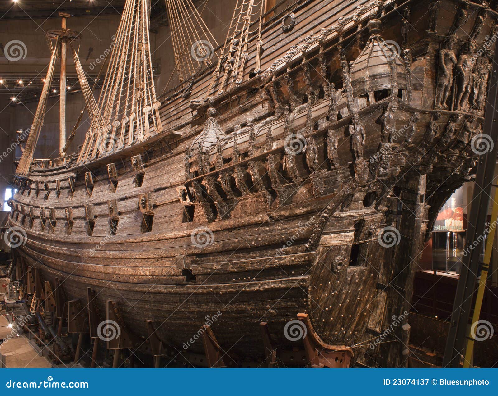 Mast Of The Vasa Ship In Its Museum In Stockholm Editorial Image ...