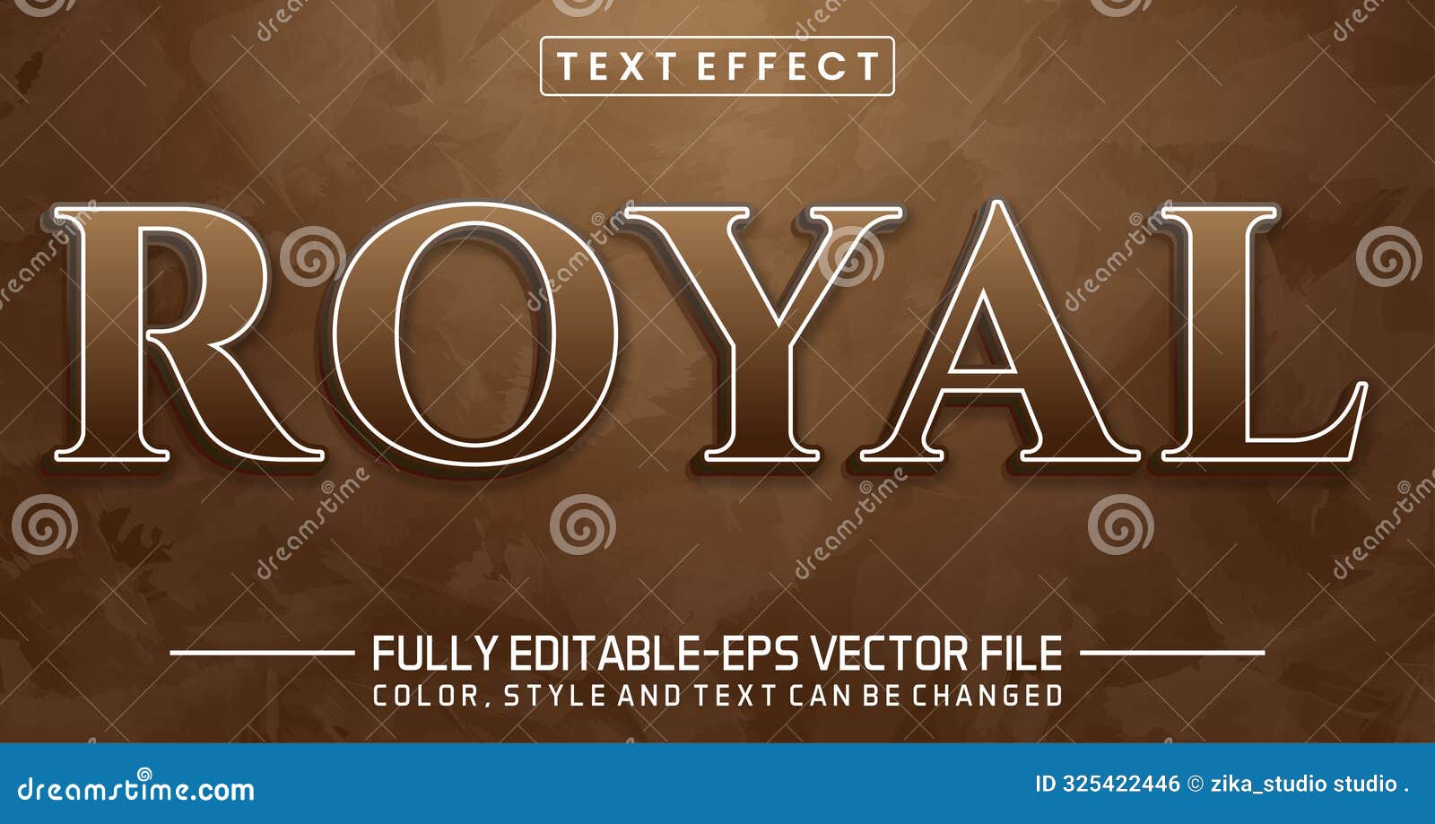 Royal Text Logo With Crown Symbol. Word Royal Stylized Sign. Vector ...