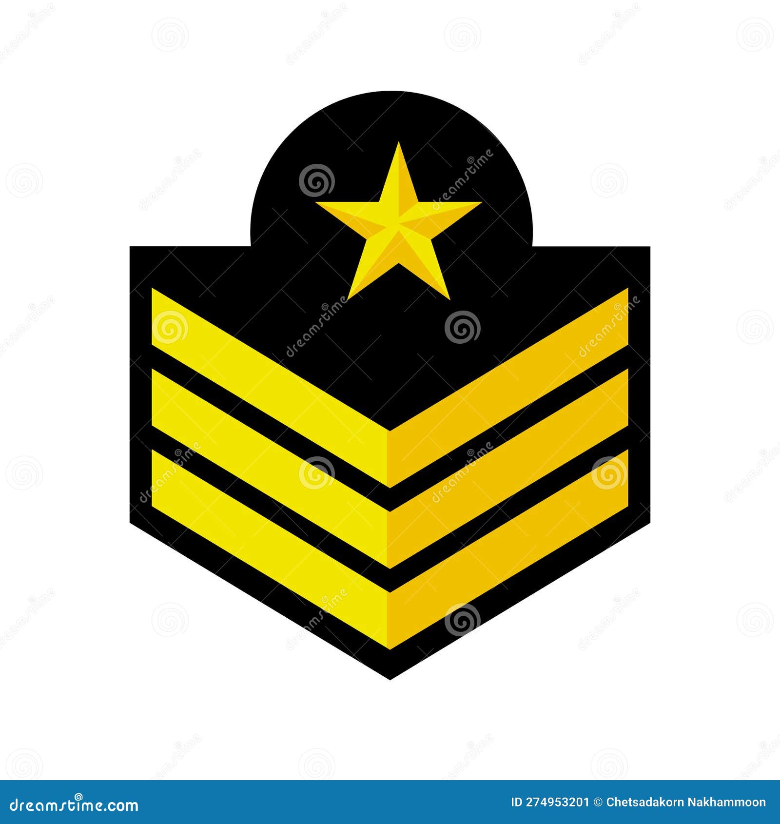 US Air Force Rank Insignia - Fabric Texture Vector Illustration ...