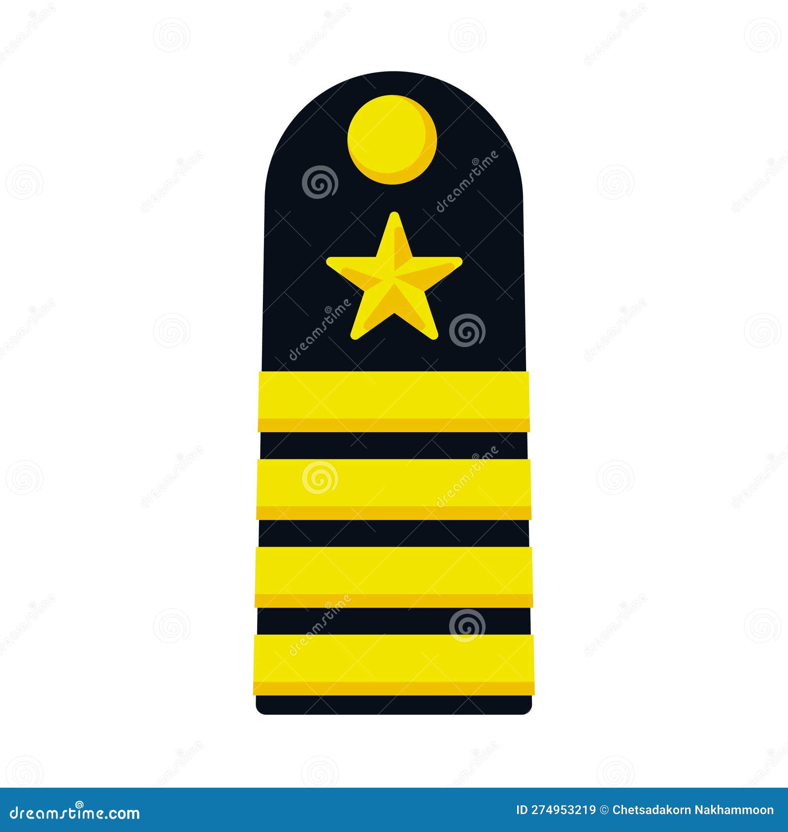 Royal Thai Airforce Ranks, Military Marks. Cartoon Vector ...