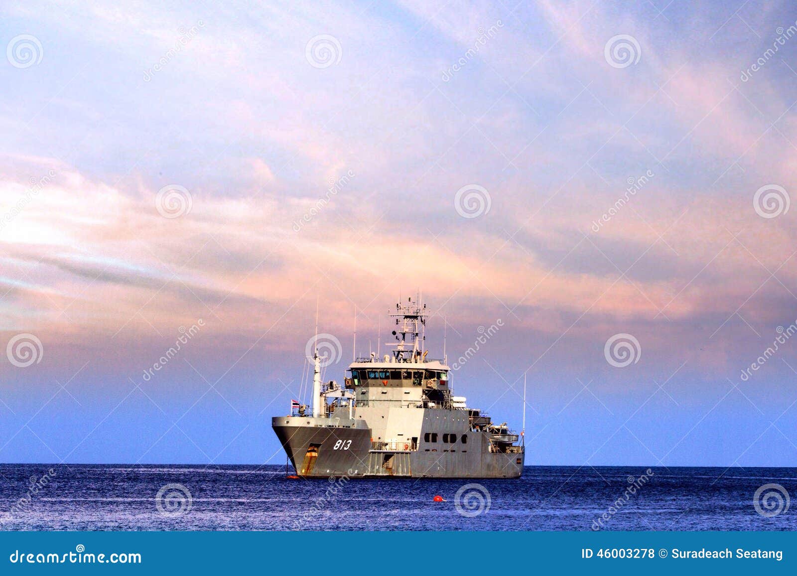 Royal Thai Navy Warship stock photo. Image of power, frigate - 46003278