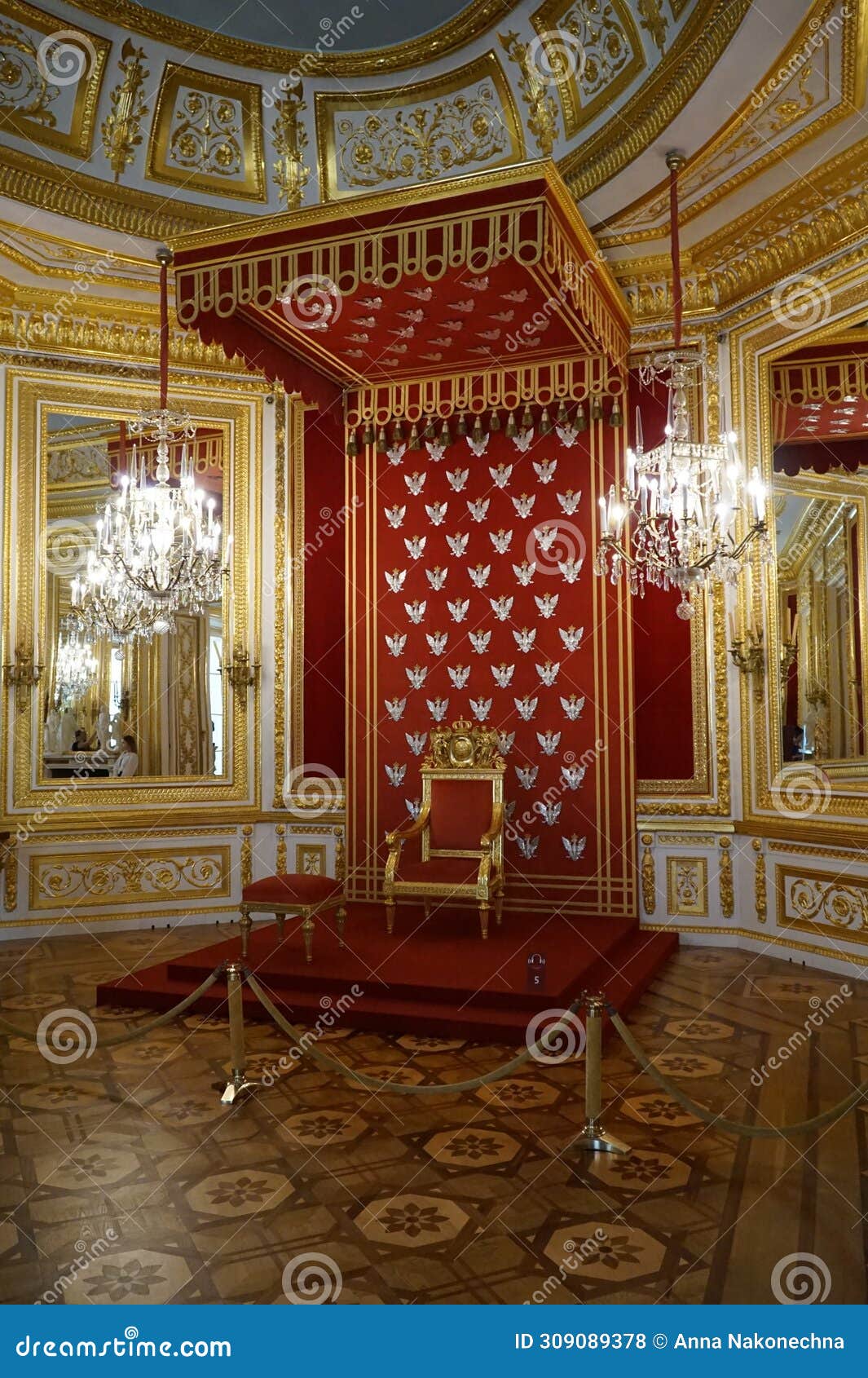 Royal Throne in the Royal Castle in the Center of Warsaw Editorial ...