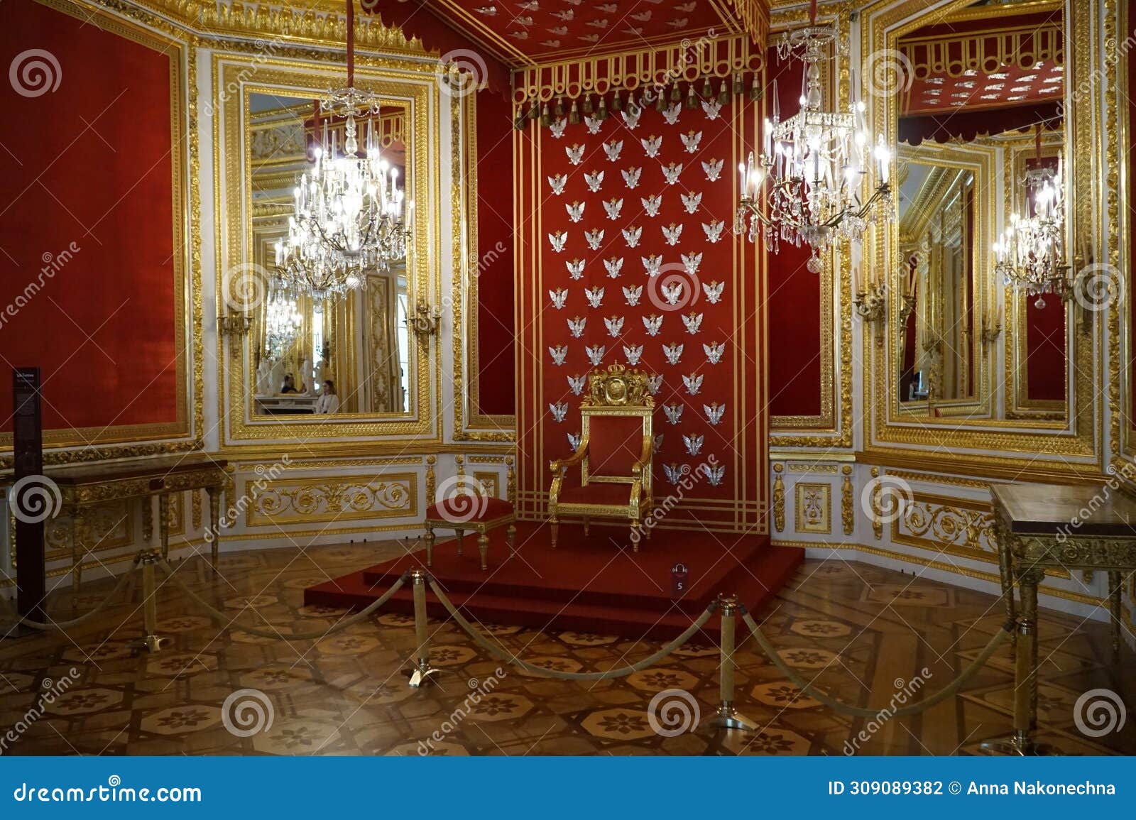 Royal Throne in the Royal Castle in the Center of Warsaw Editorial ...