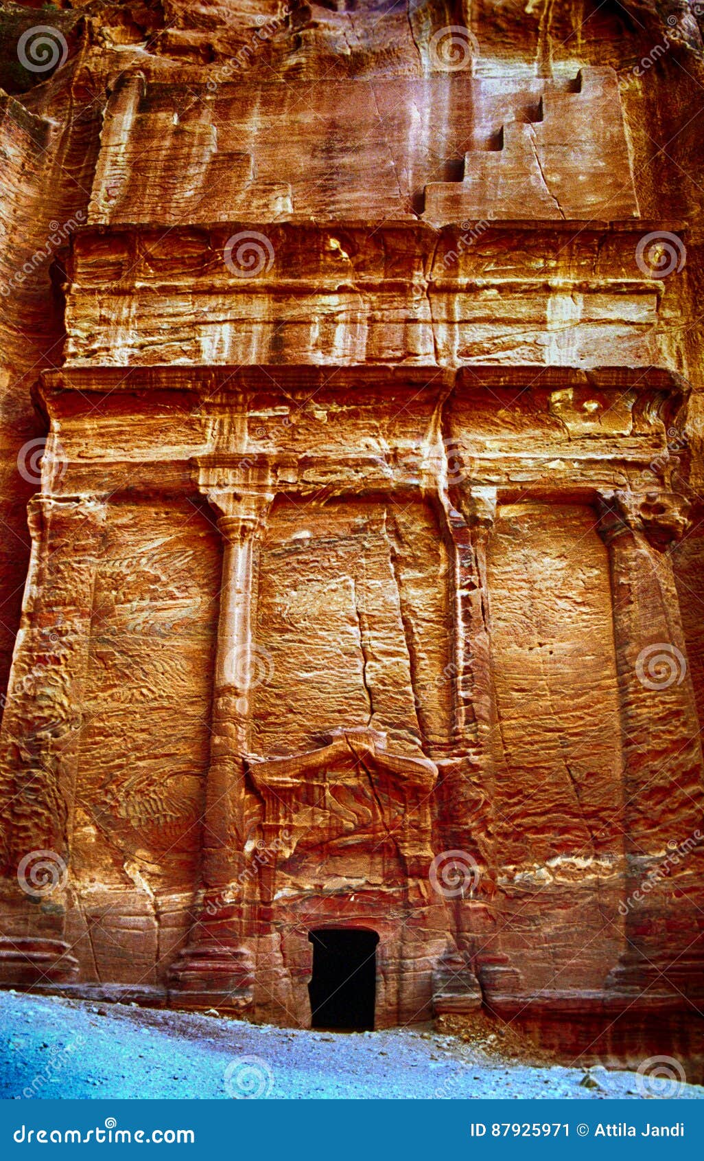 Royal tombs, Petra,Jordan stock image. Image of history - 87925971