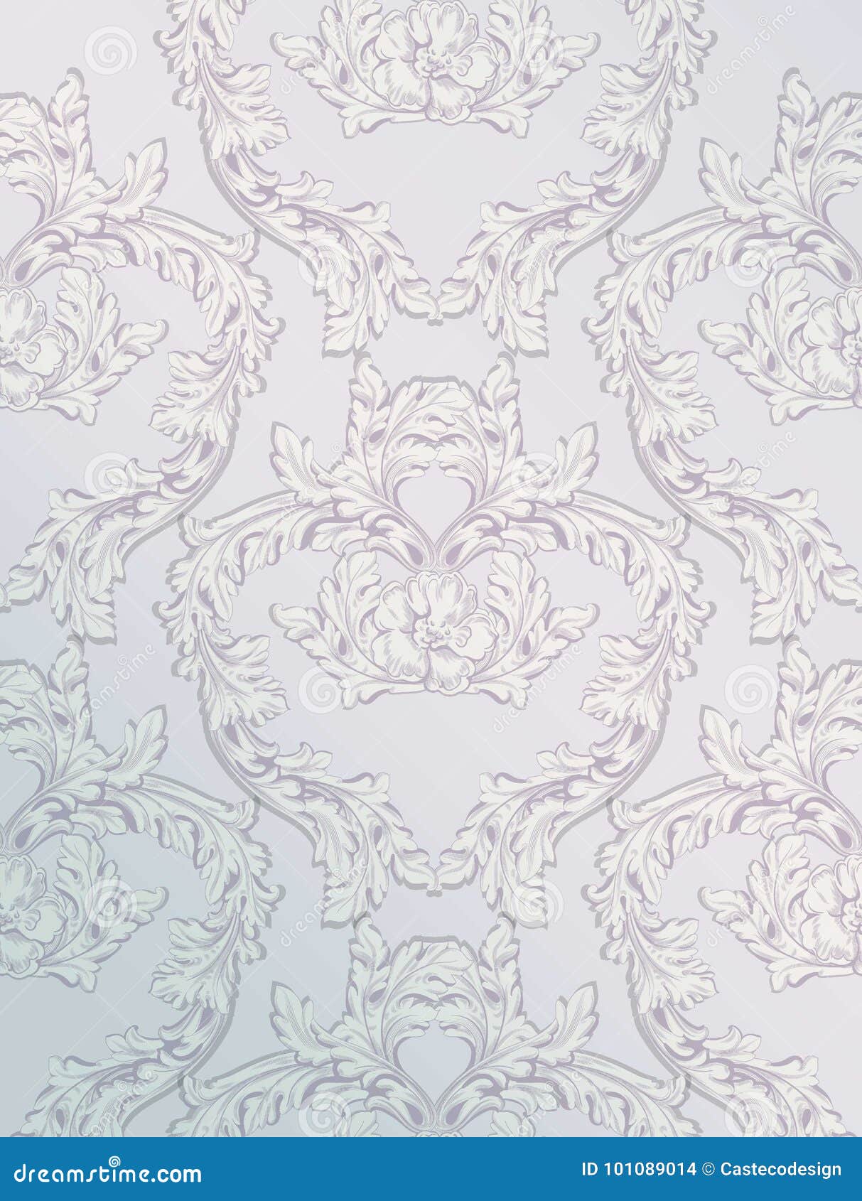 Royal Victorian Pattern Ornament. Vector Rich Rococo Backgrounds ...