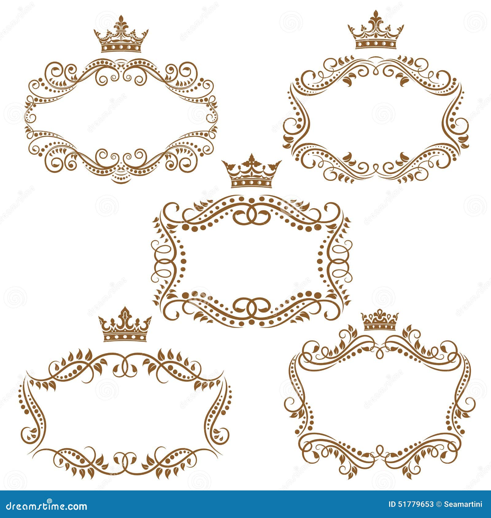 Royal Vintage Brown Borders and Frames Stock Vector - Illustration of ...