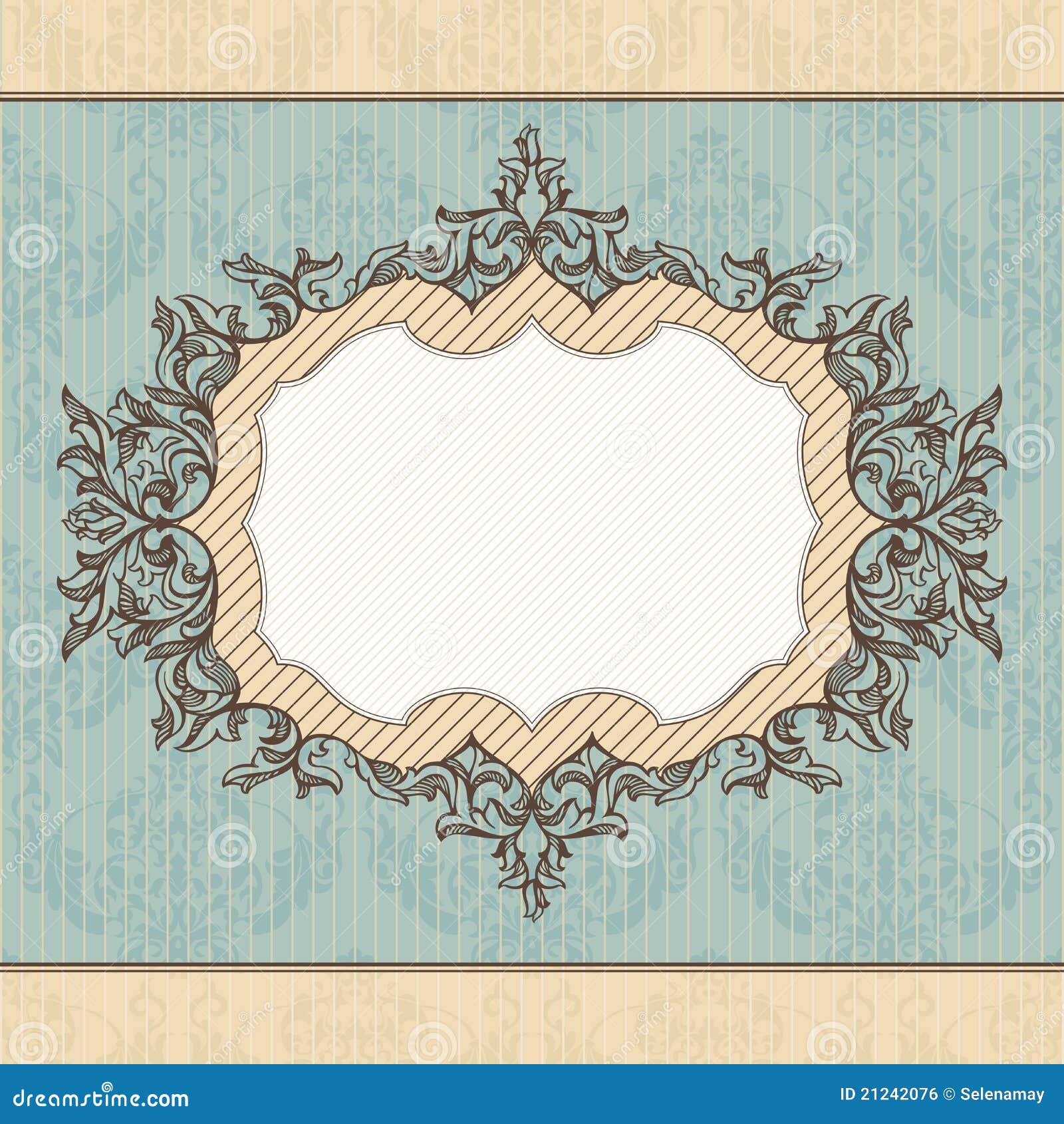 Royal vintage frame stock vector. Illustration of decor - 21242076