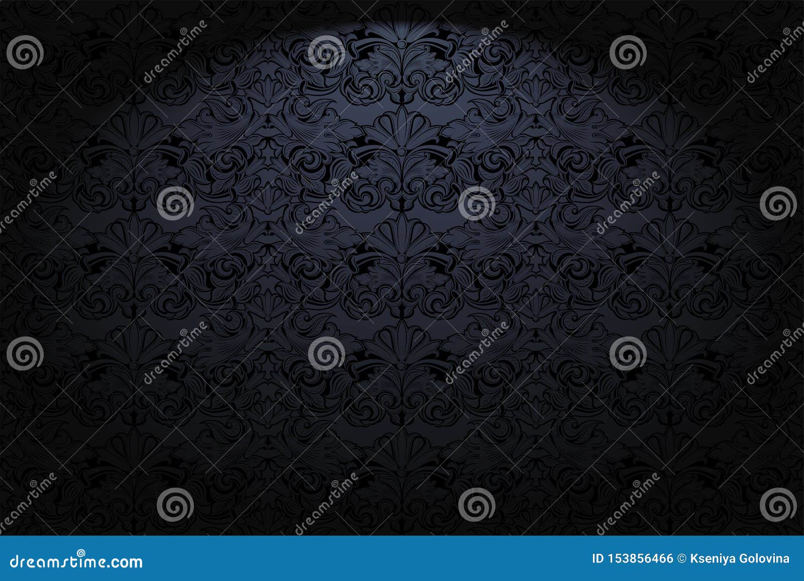 Baroque Horizontal Frame Ink Drawing Royalty-Free Stock Photo ...
