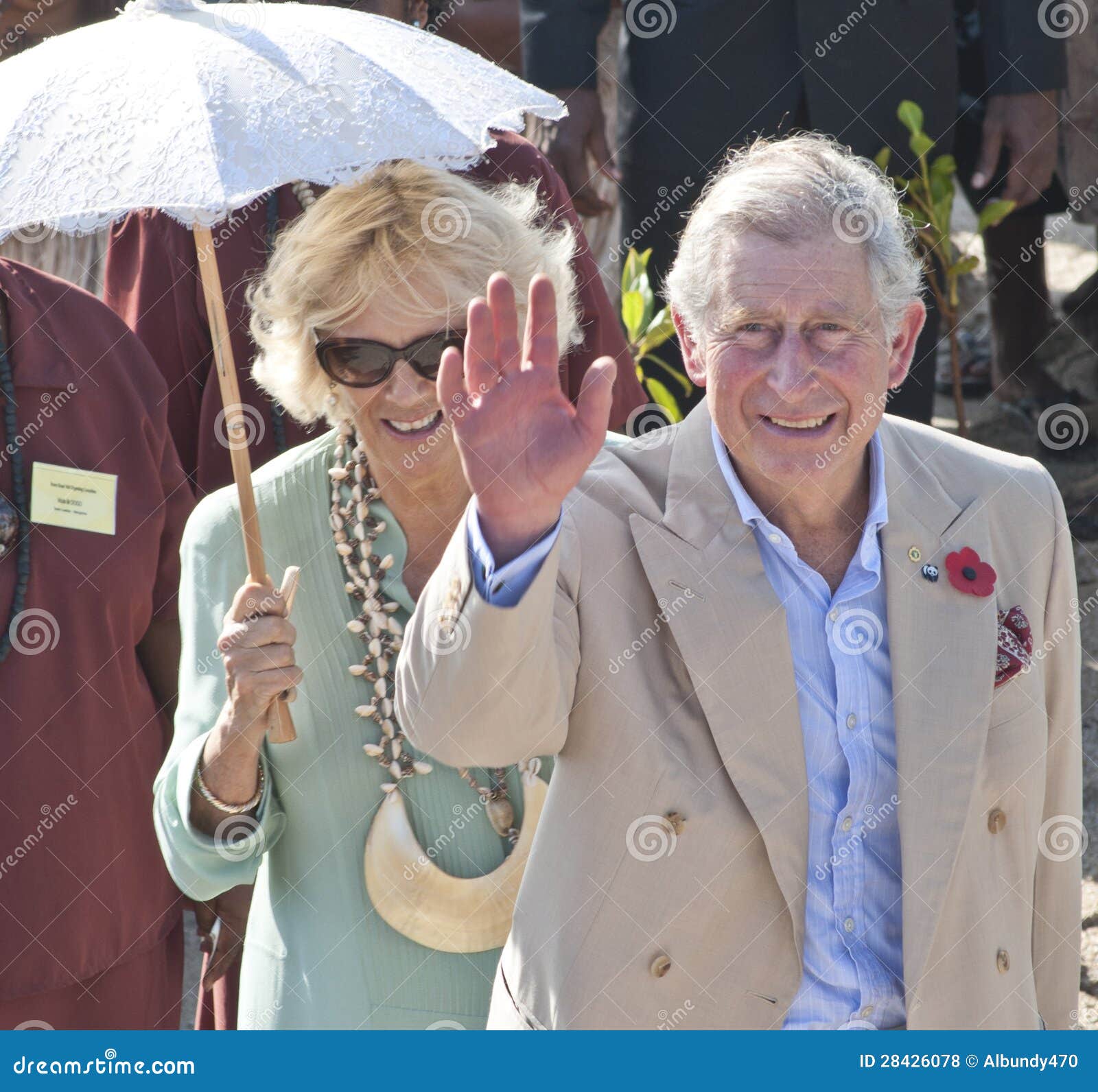 Royal Wave from a Royal Couple Editorial Stock Photo - Image of wave ...