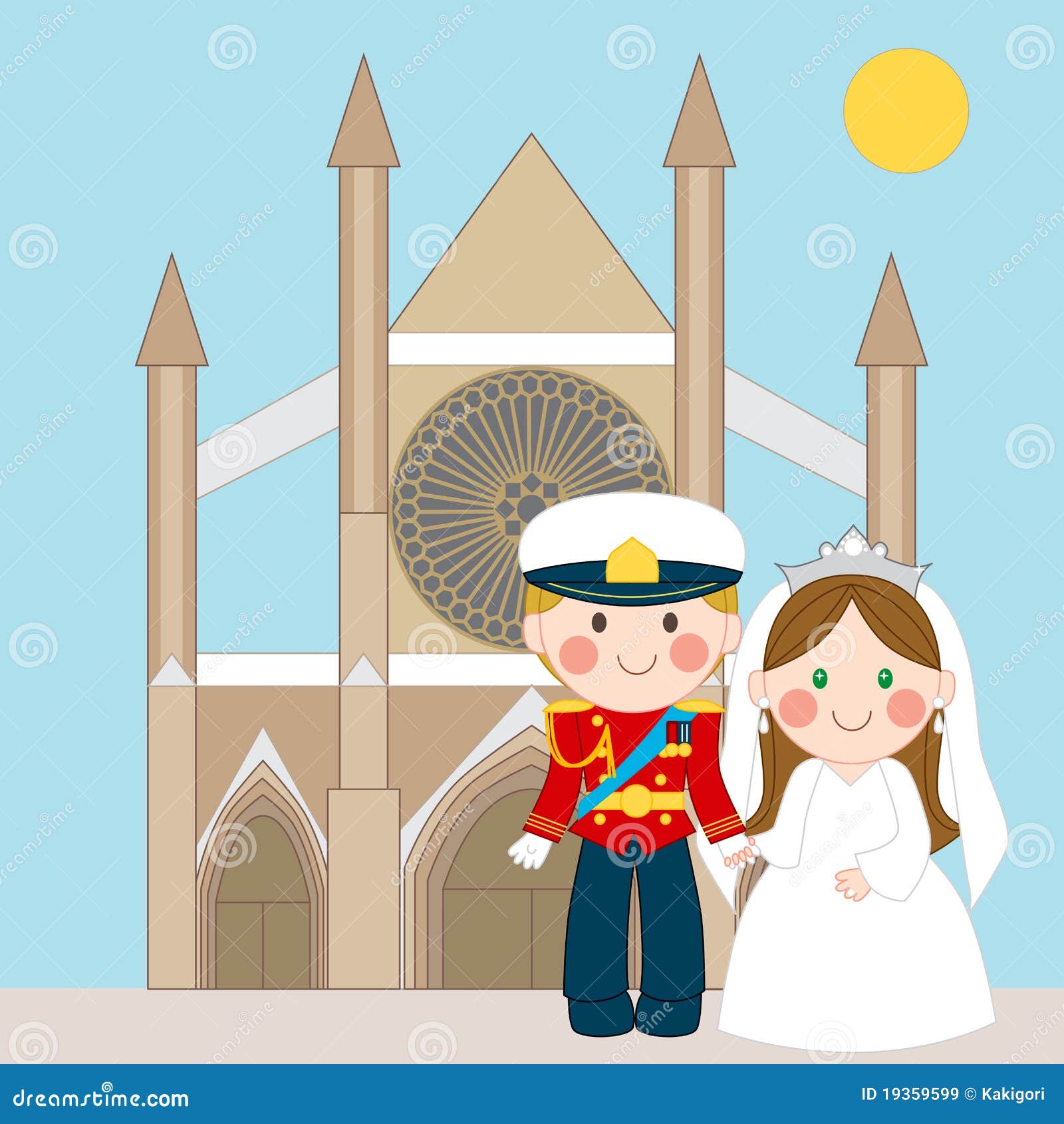 Royal Wedding stock vector. Illustration of beautiful - 19359599