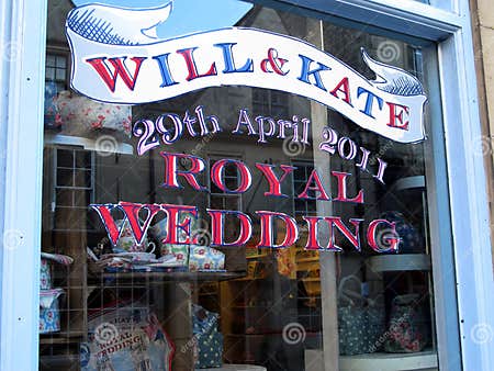 Royal Wedding Window Decoration Editorial Image - Image of middleton ...