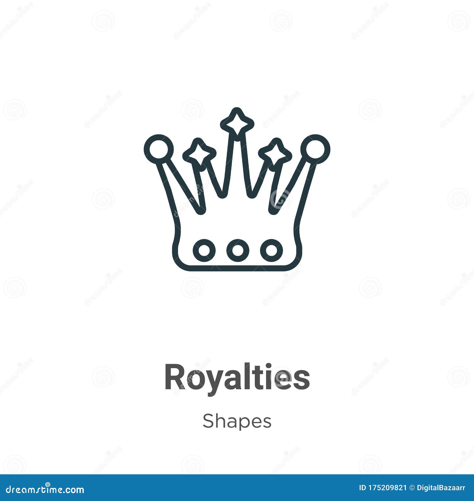 Royalties Icon Vector Sign And Symbol Isolated On White Background ...
