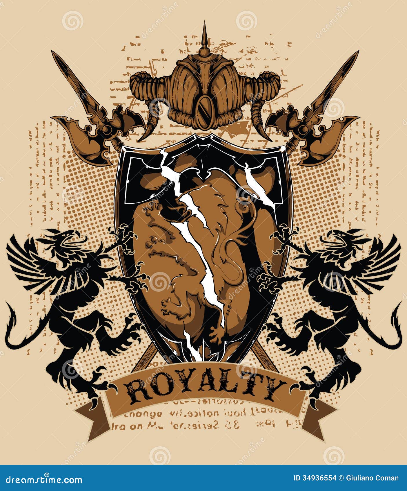 Royalty stock vector. Illustration of crown, nobility - 34936554