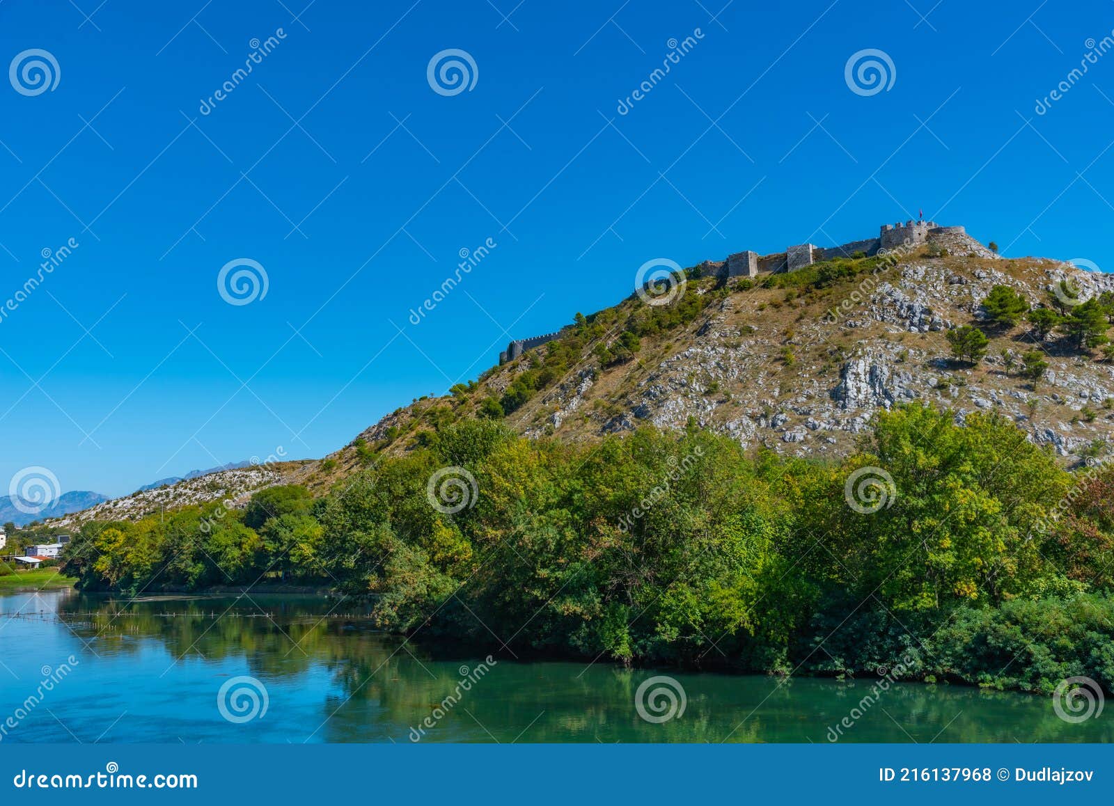 Rozafa Castle Near Shkoder, Albania Stock Photo - Image of ...