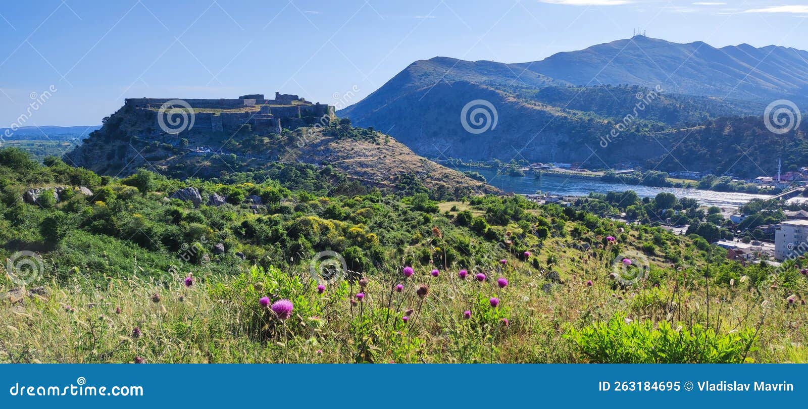Rozafa Castle, Shkoder, Albania Stock Image - Image of travel, eastern ...