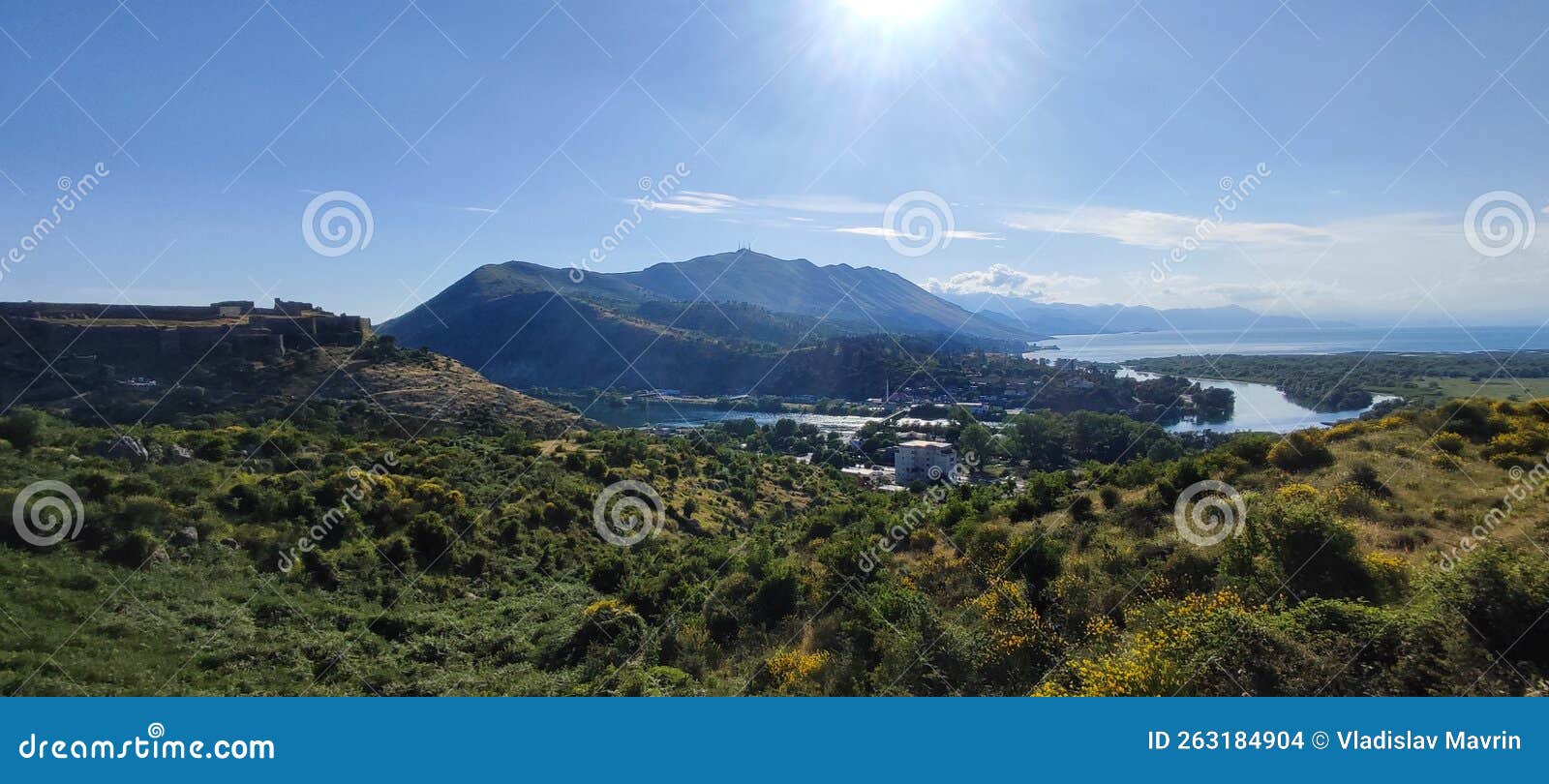 Rozafa Castle, Shkoder, Albania Stock Photo - Image of building, stone ...