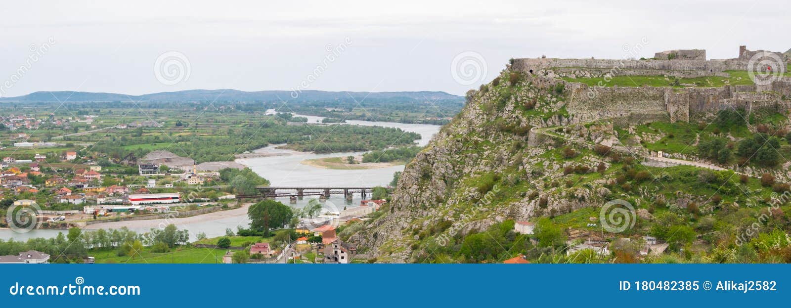 Panoramic View of Shkoder City, Albania. Exploring Concept Stock Image ...