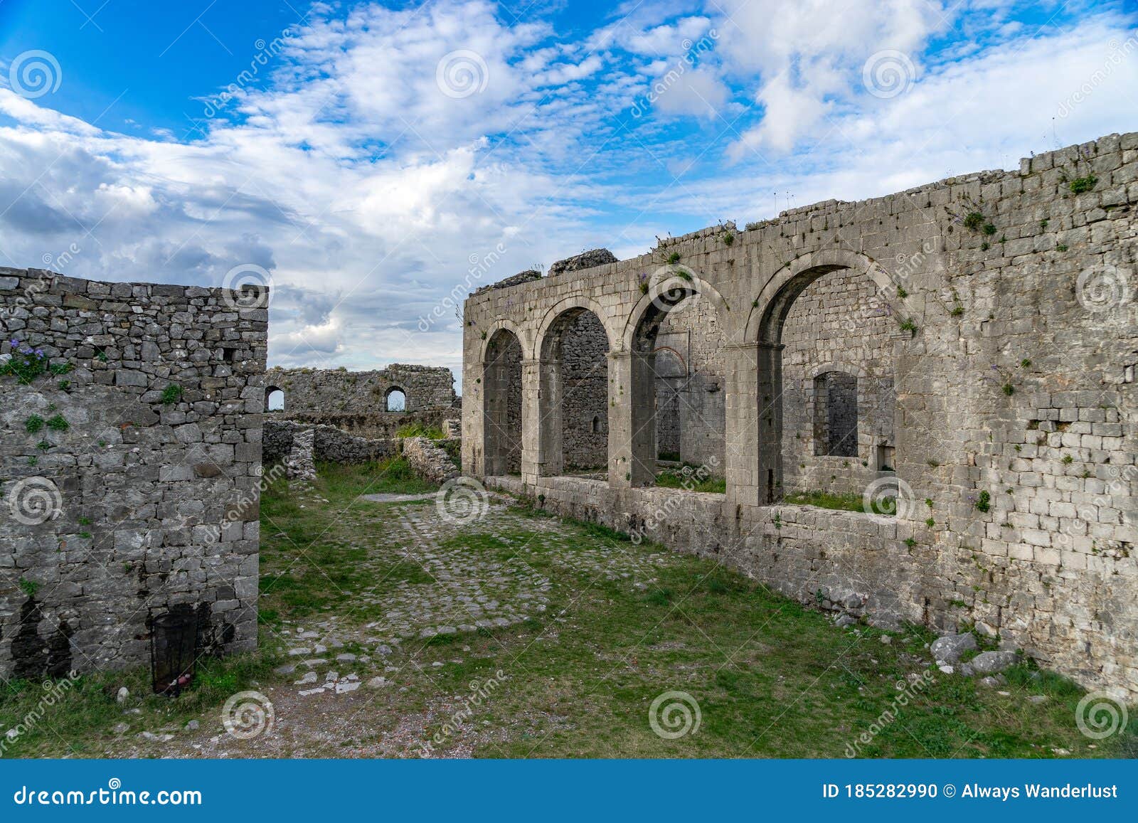 The Ancient Rozafa Castle in Shkoder Albania Stock Photo - Image of ...