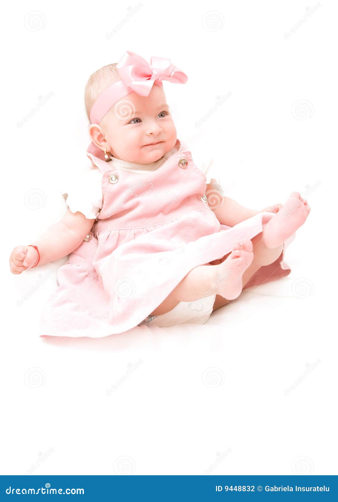 Roze baby stock foto. Image of gezond, schoonheid, aanbiddelijk - 9448832