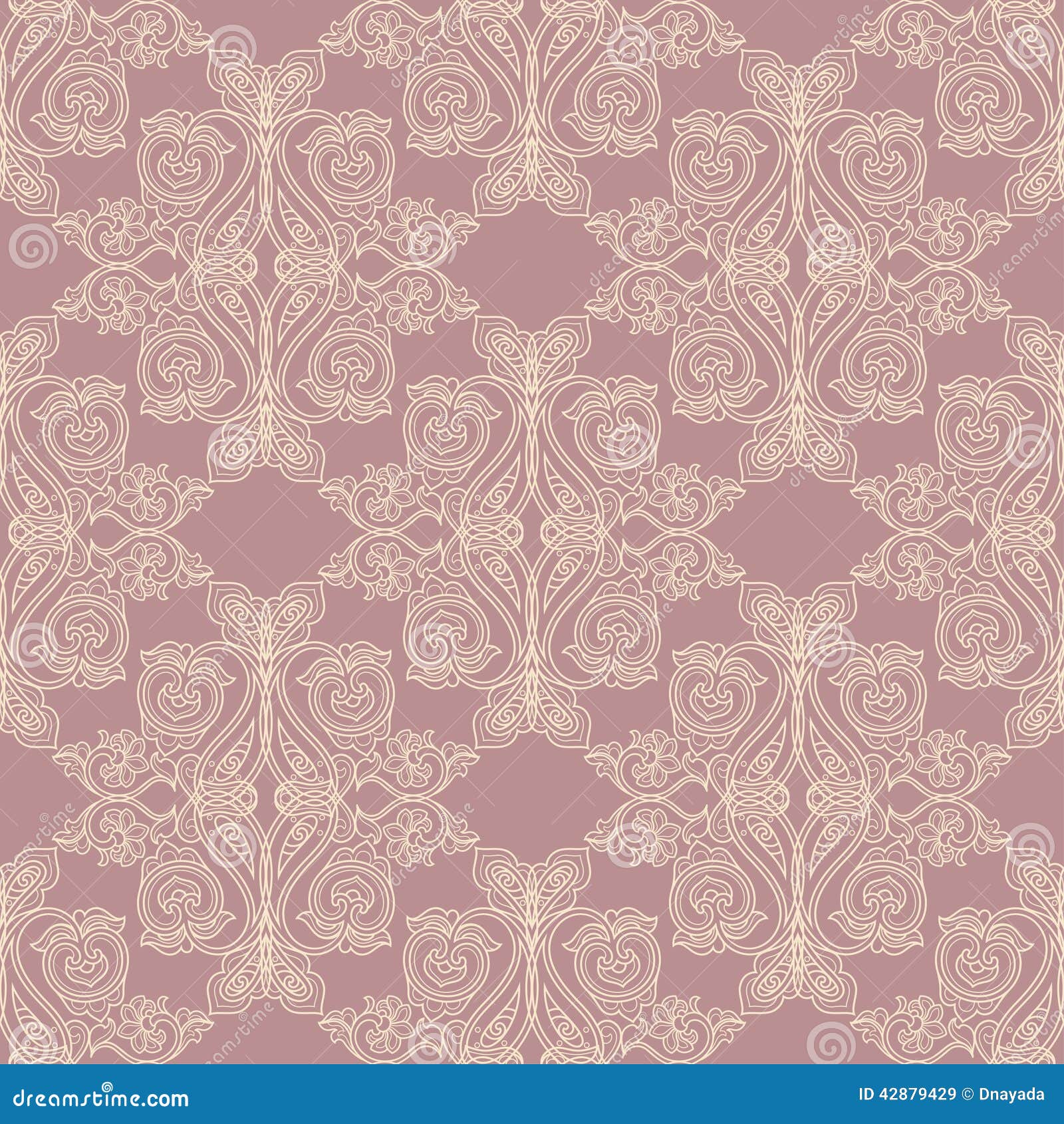 Roze barok patroon vector illustratie. Illustration of donker - 42879429