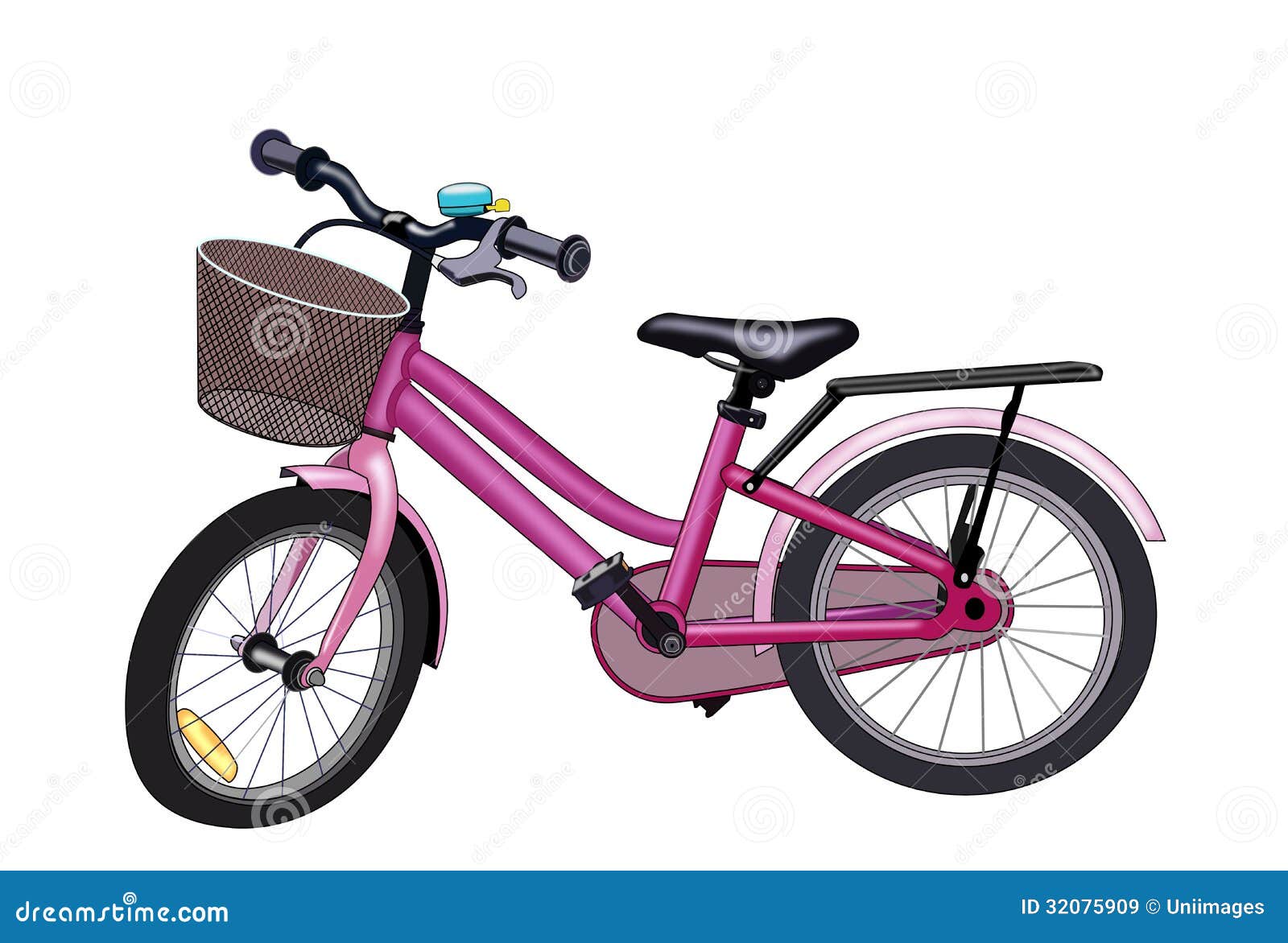 Roze Fiets stock illustratie. Illustration of ontwerp - 32075909