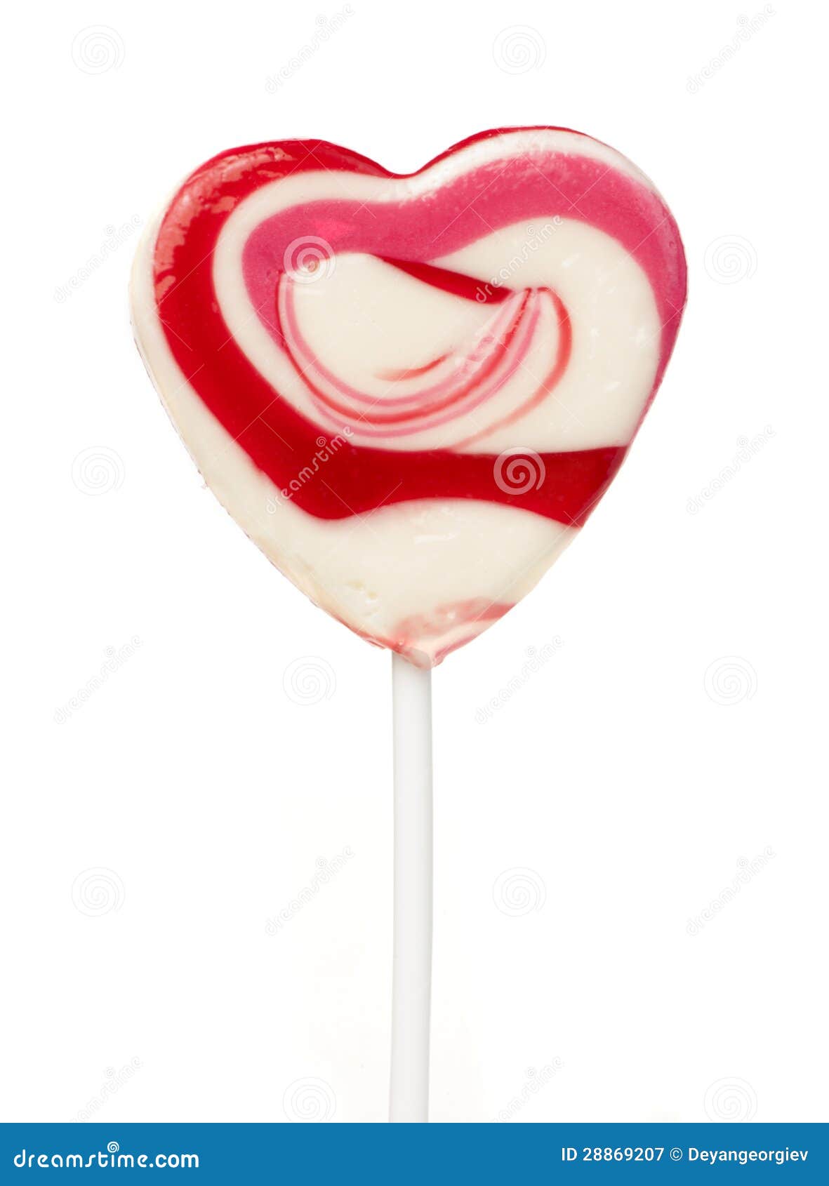 Roze hart-vormige lolly stock afbeelding. Image of suikergoed - 28869207