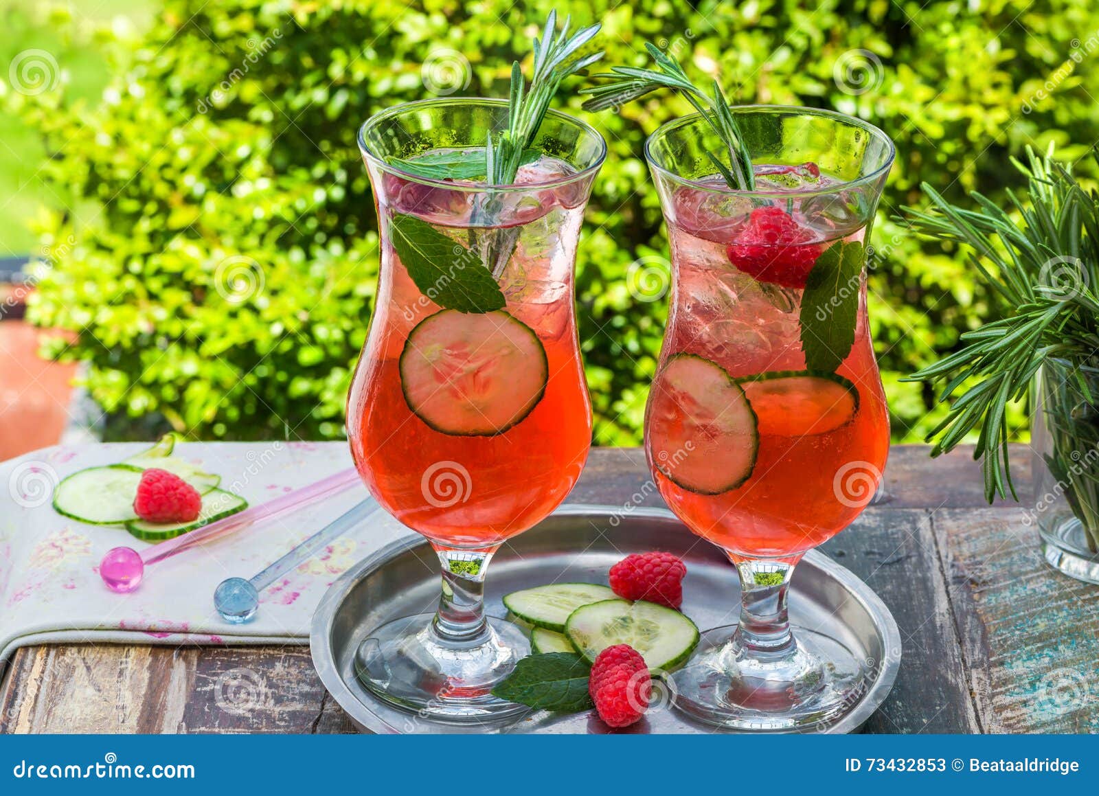 Roze Jenever En Tonische Cocktail Stock Afbeelding - Image of gemengd ...