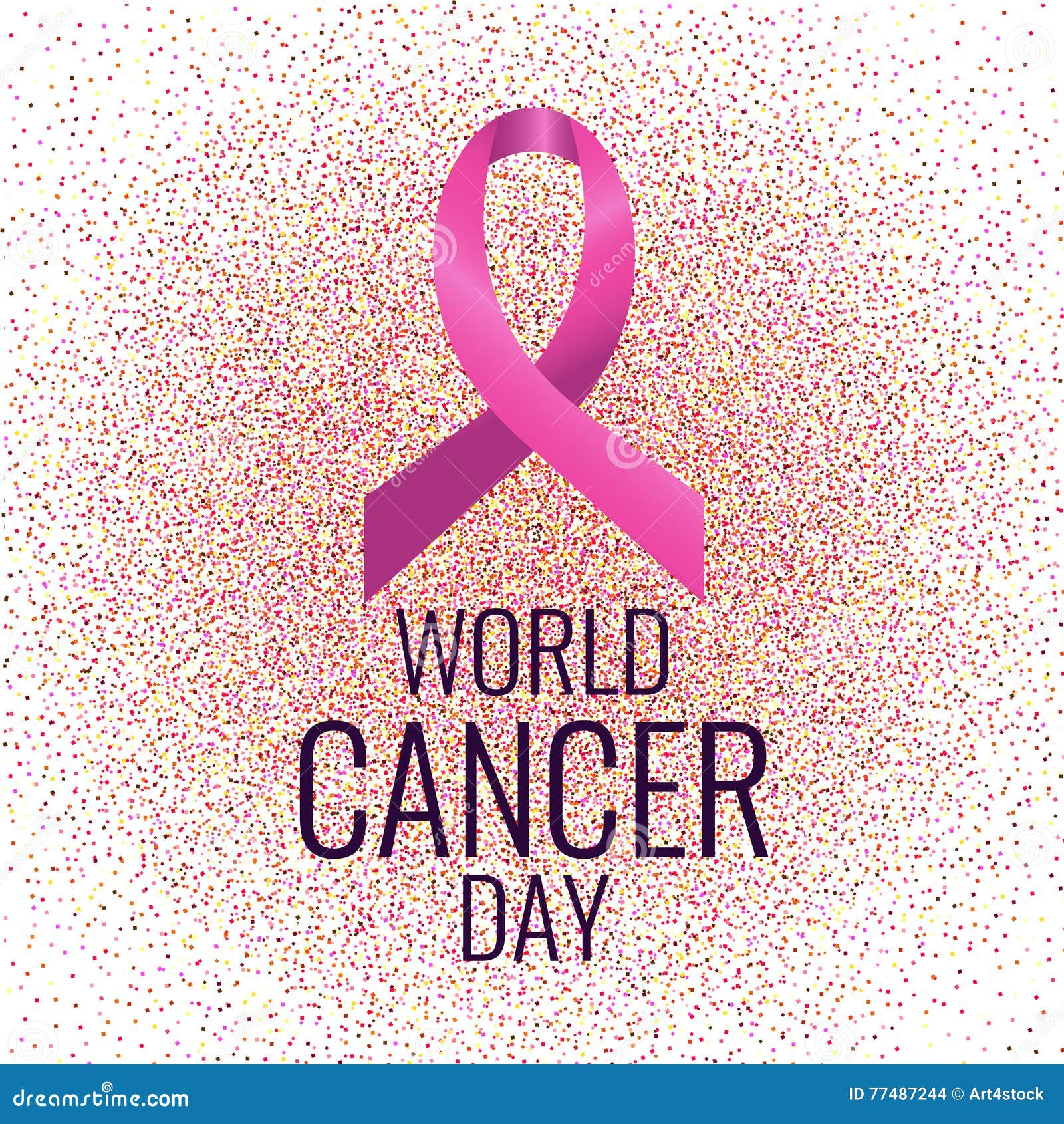 Roze Lint Als Symbool Van Kanker Vector Illustratie - Illustration of ...