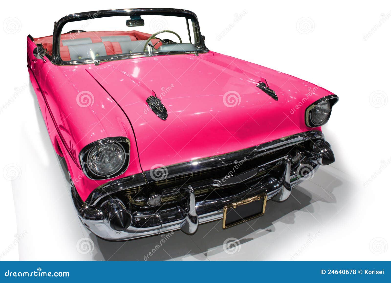 Roze retro auto stock foto. Image of retro, typisch, klassiek - 24640678