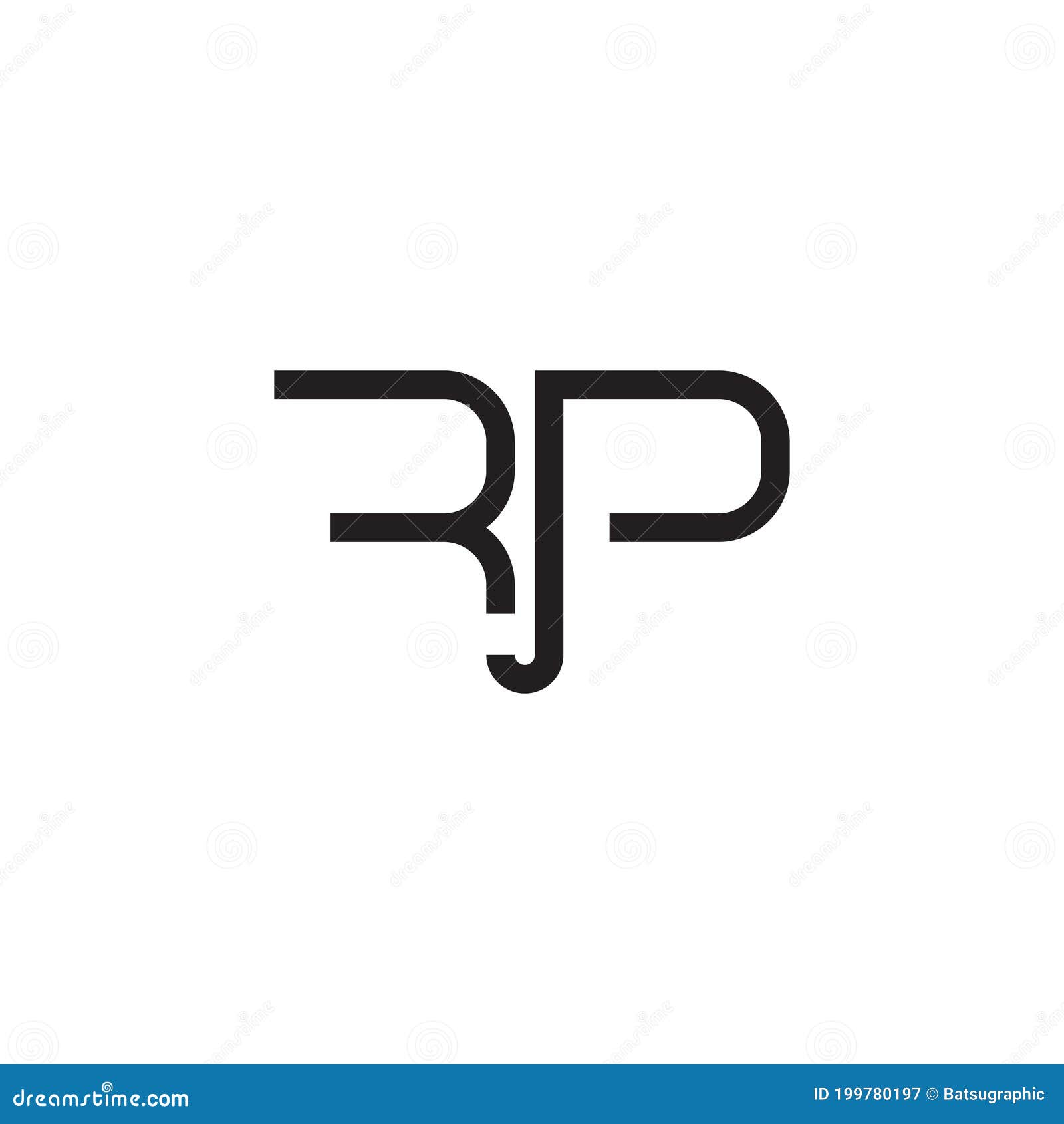 Rp Initial Letter Vector Logo Icon Stock Vector - Illustration of ...