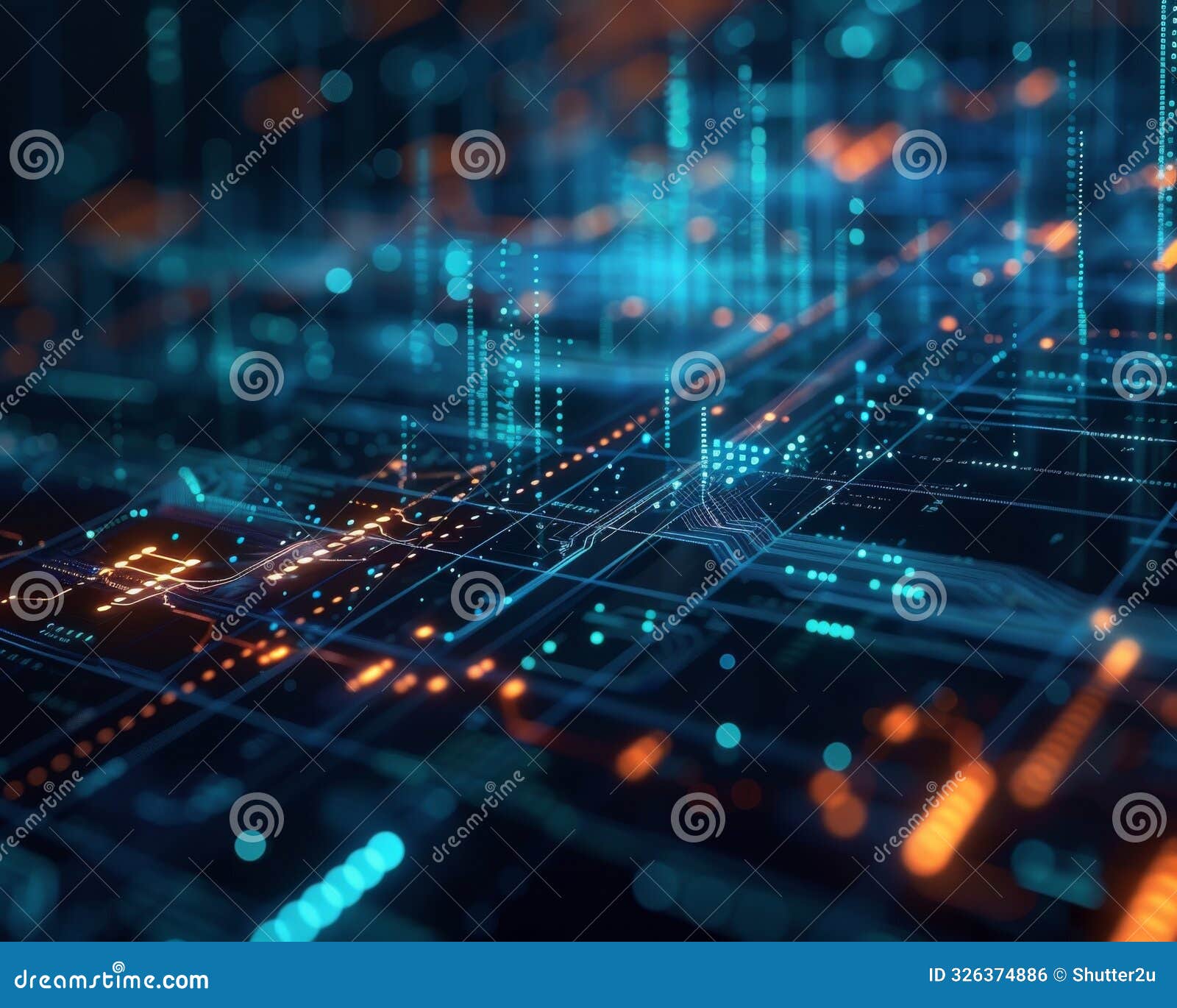 RPA and AI Collaboration in Data Analytics Stock Illustration ...